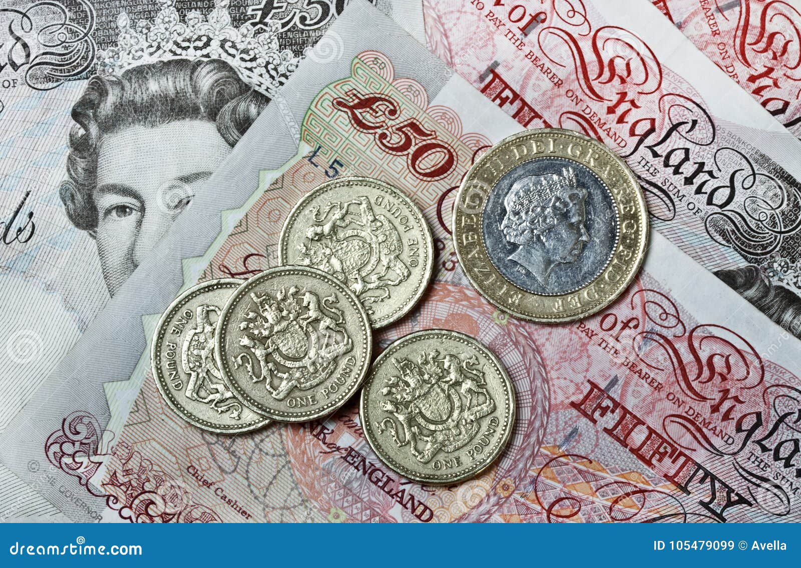 British Pounds Notes and Coins. Editorial Stock Image - Image of coins ...