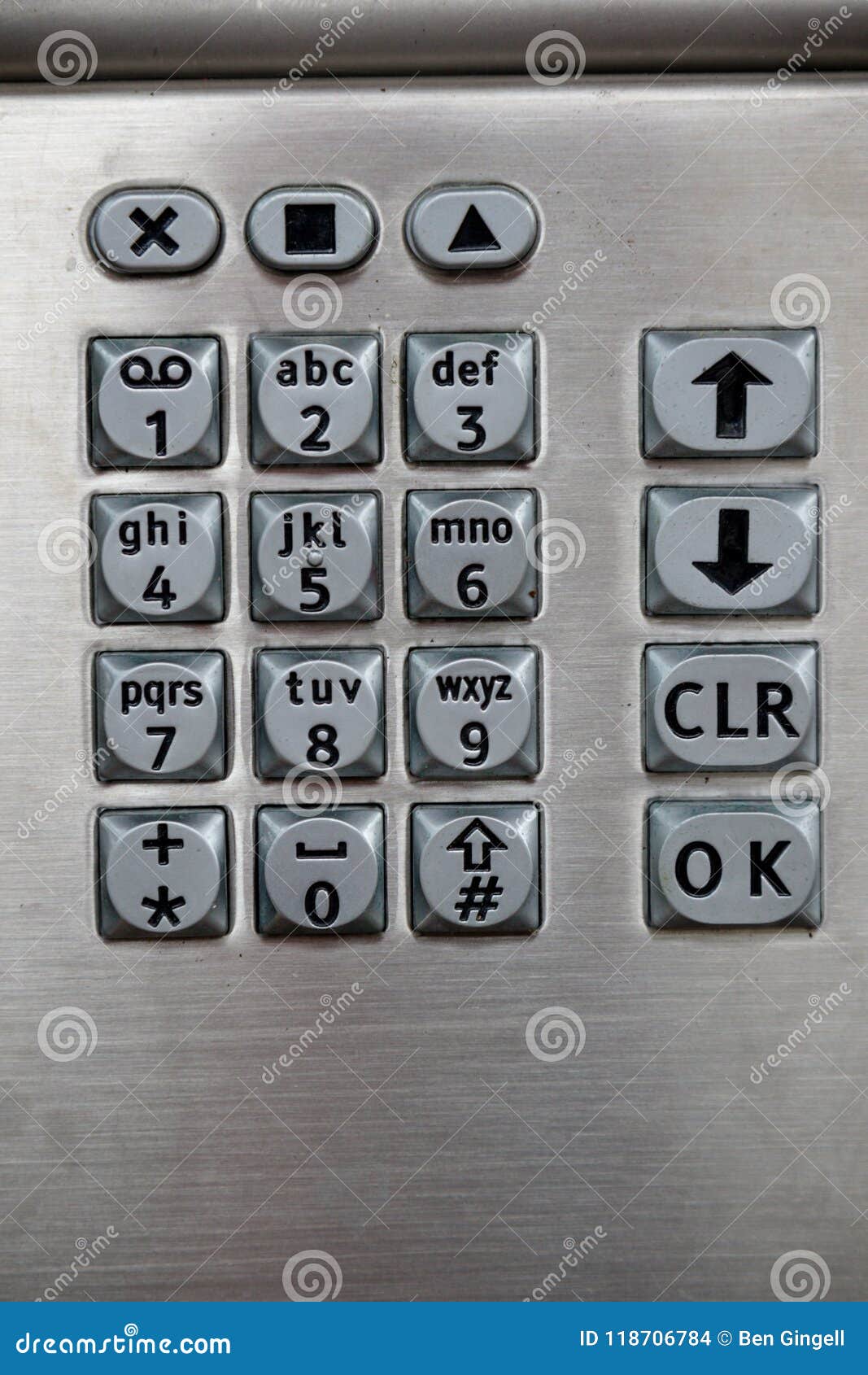 Public phone keypad stock photo. Image of street, keypad - 118706784