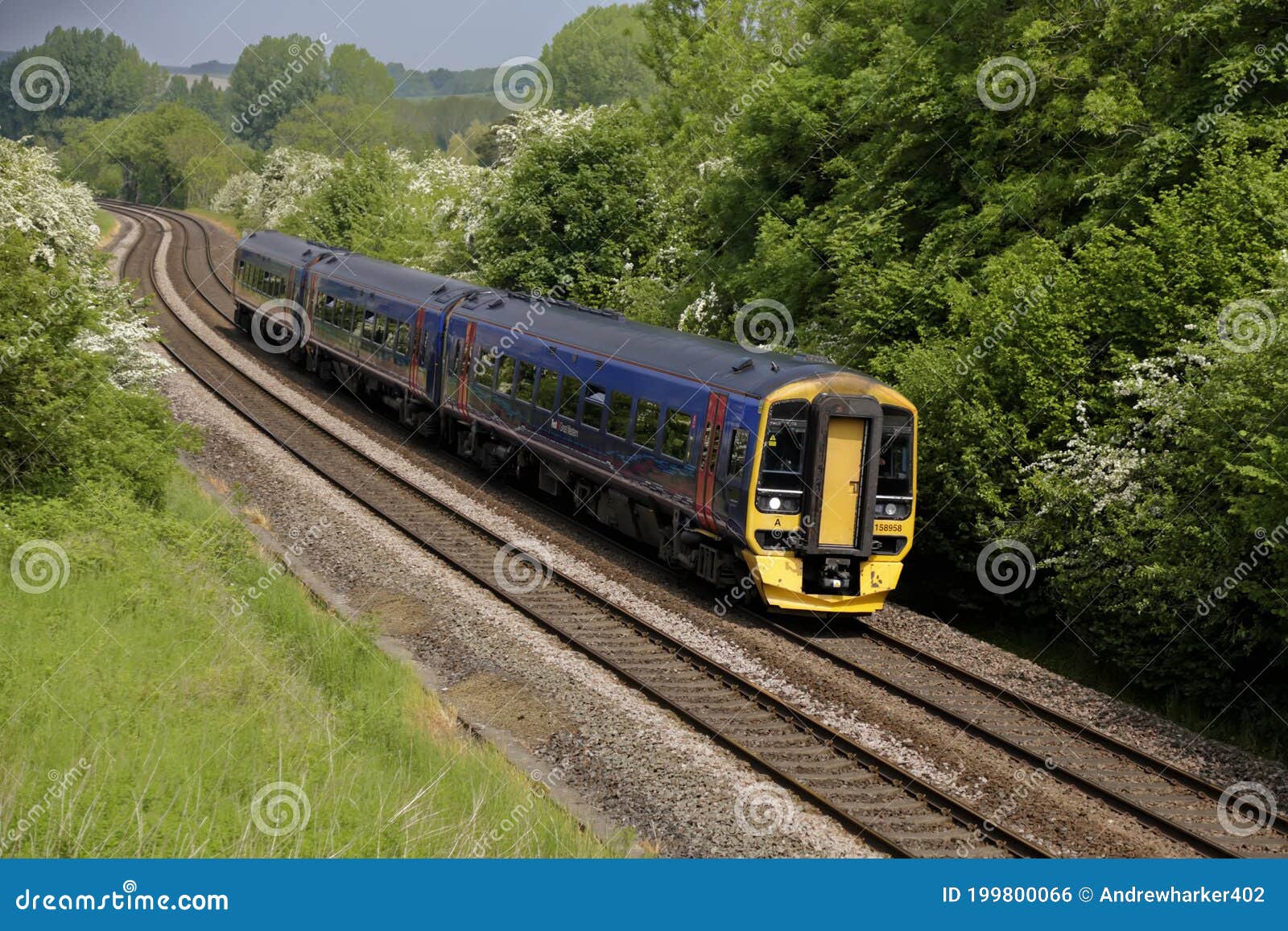 British Rail Class 158 Express Sprinter/ First Great Western Livery ...
