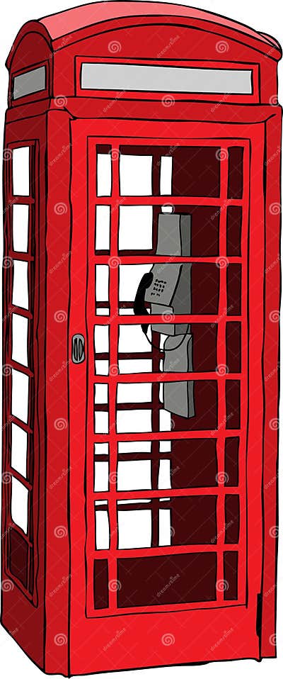 British red phone booth stock vector. Illustration of antique - 11248595