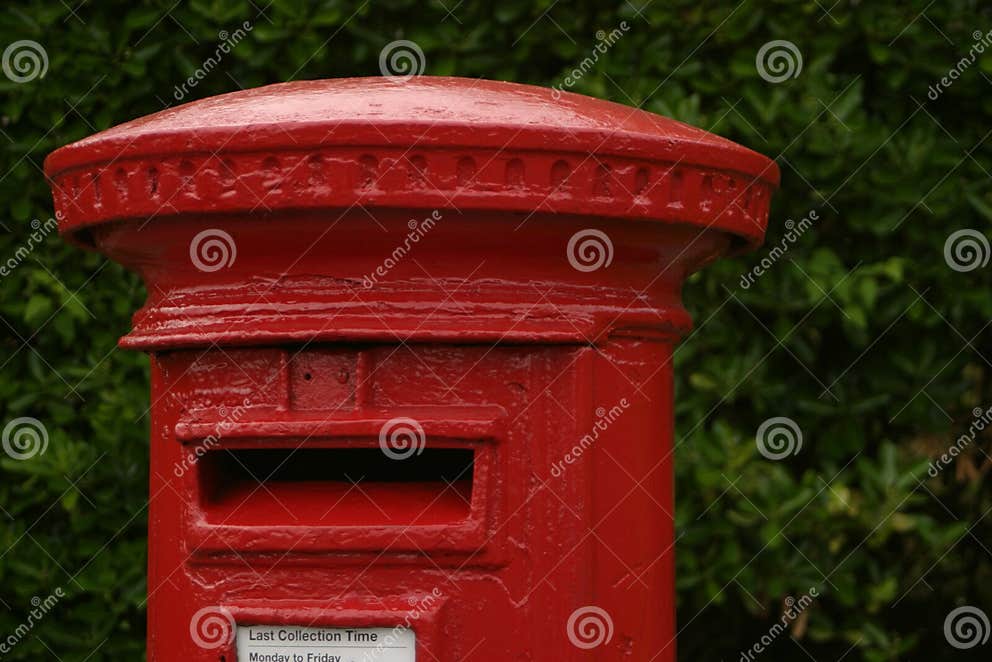 British red post box stock photo. Image of great, traditional - 8744