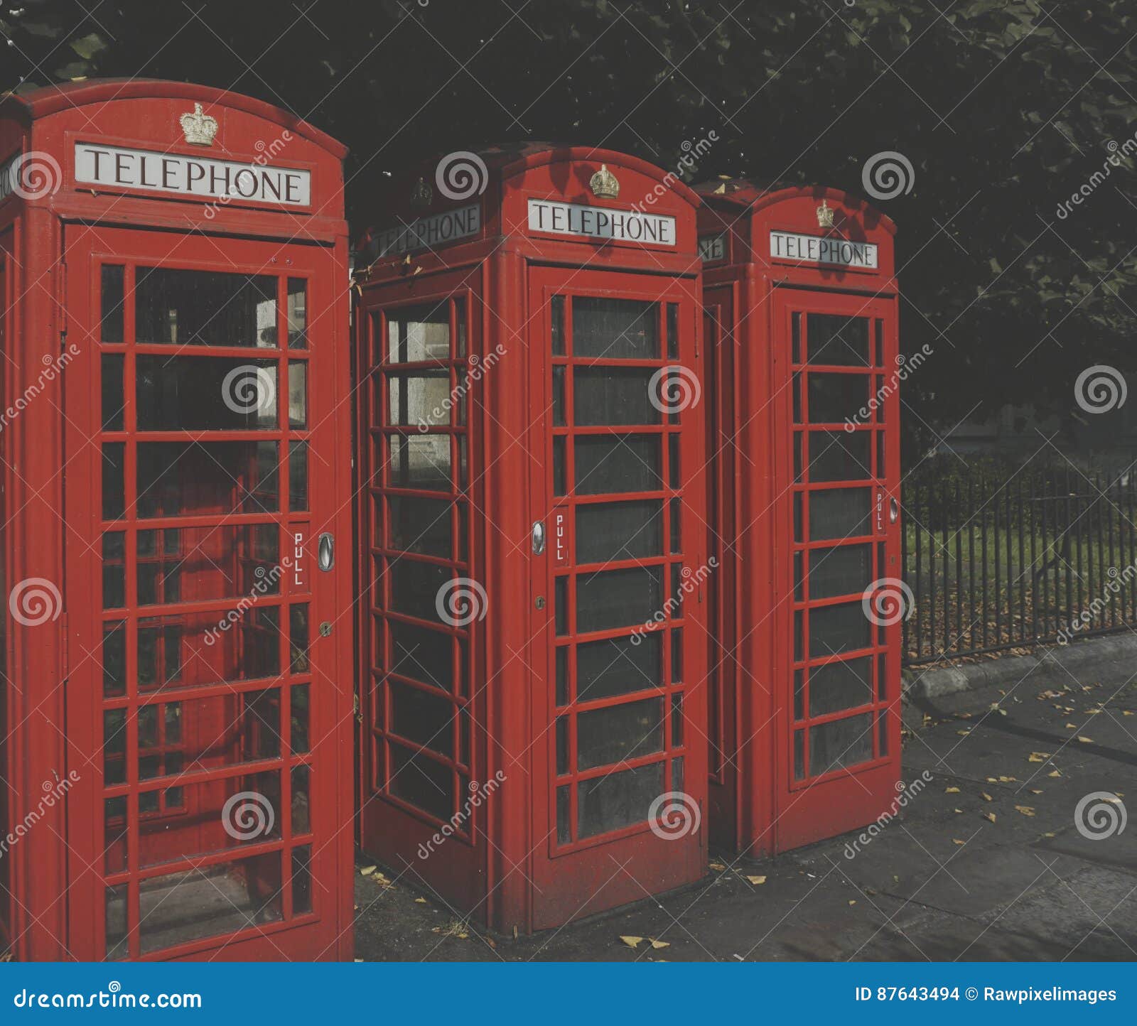 British Red Telephone Booth Concept Stock Photo - Image of europe ...