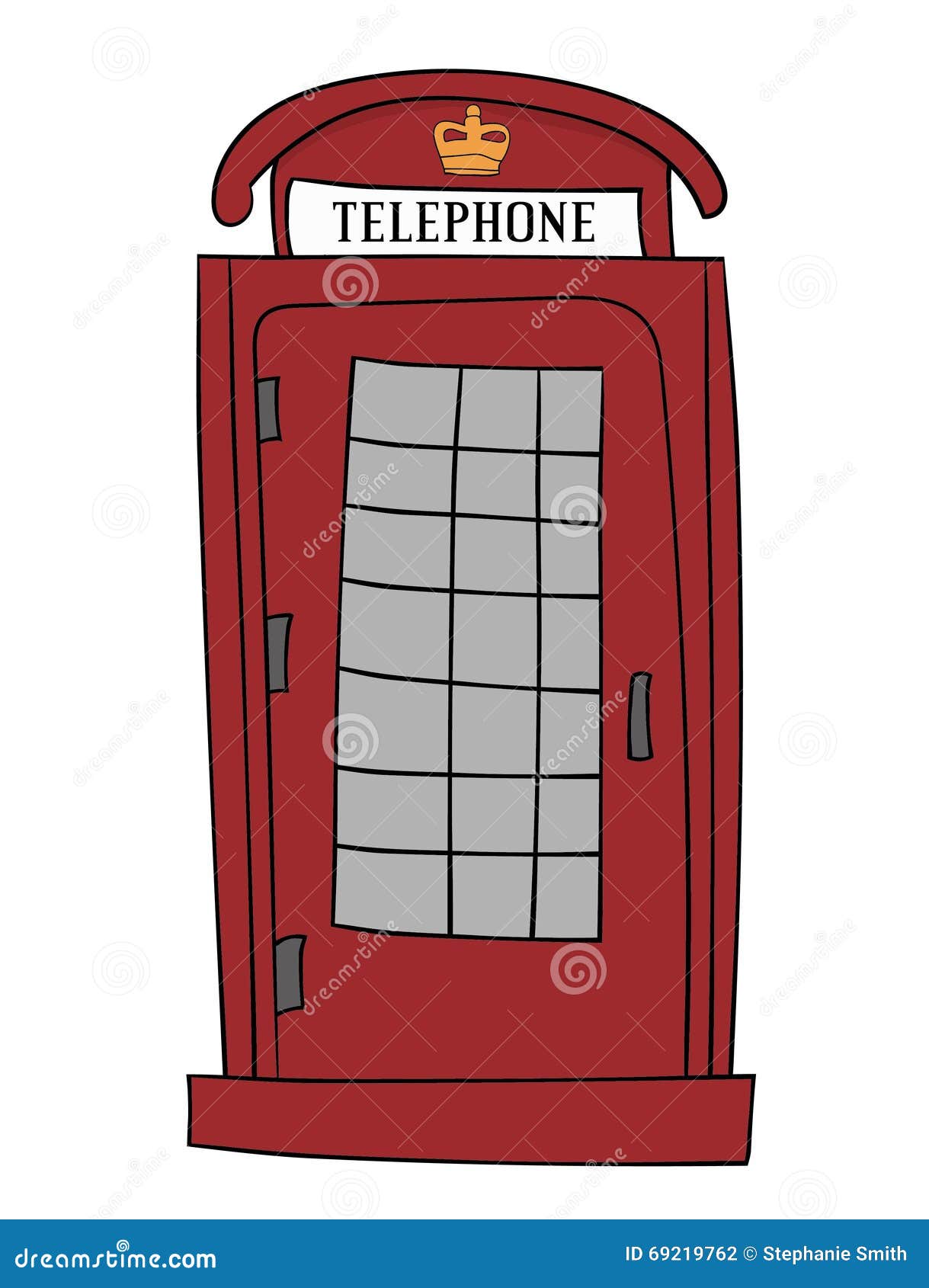 British Red Telephone Booth Stock Vector - Illustration of tourism ...