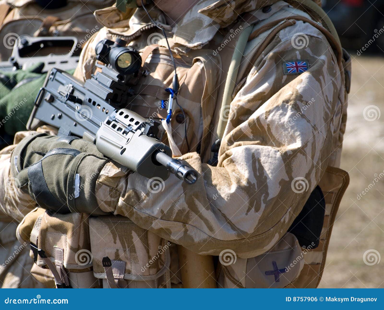 British Royal Commando stock photo. Image of combat, weapon - 8757906