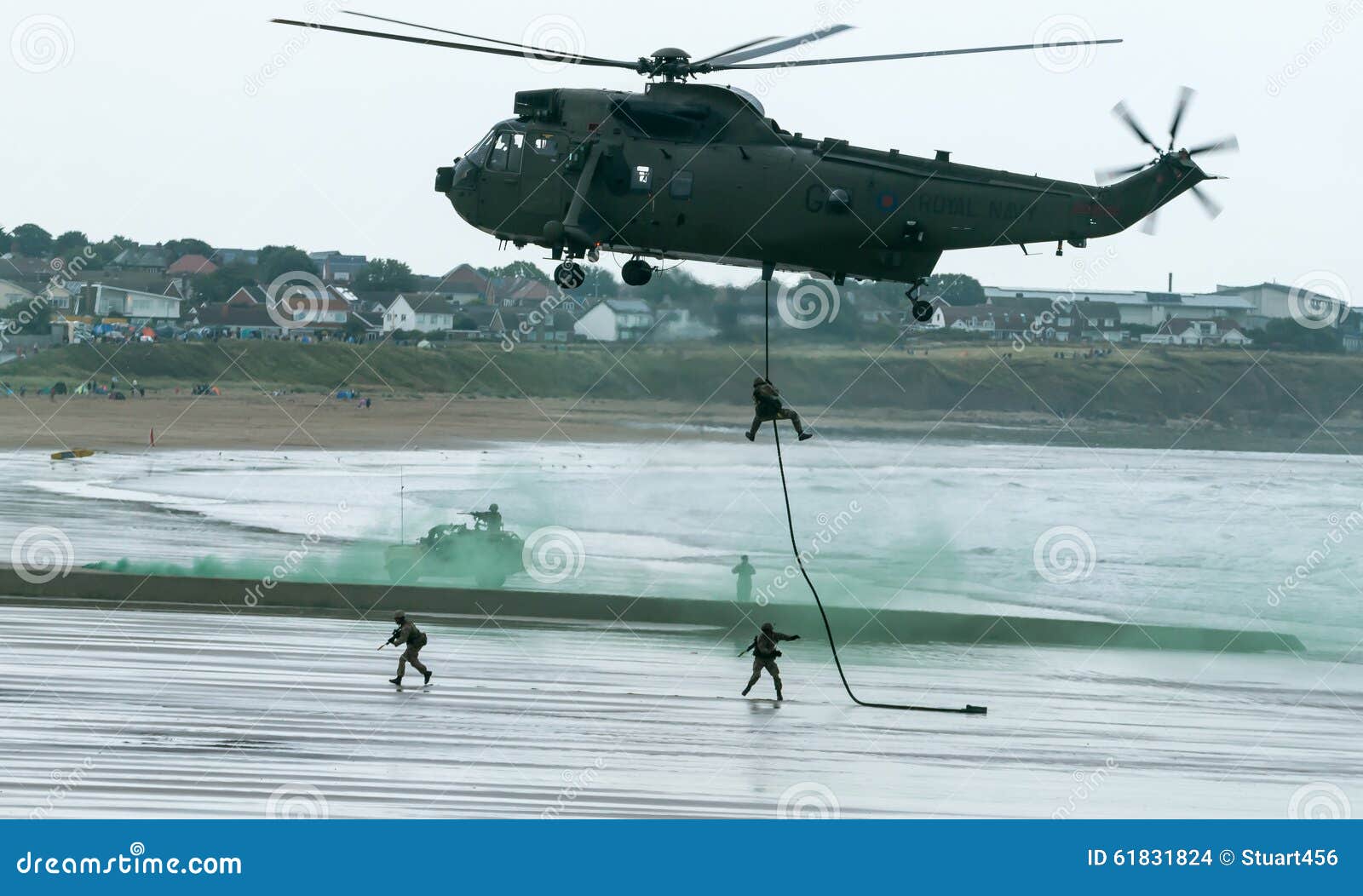 British Royal Marine Commando Helicopter Editorial Stock Image - Image ...