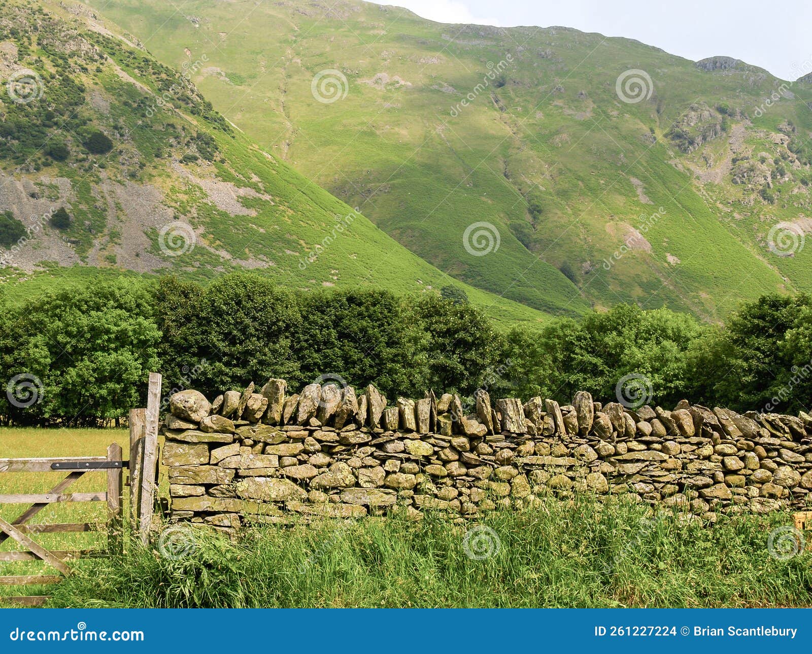 British Rural Landscape Rolling Green Fields Stock Photo - Image of ...