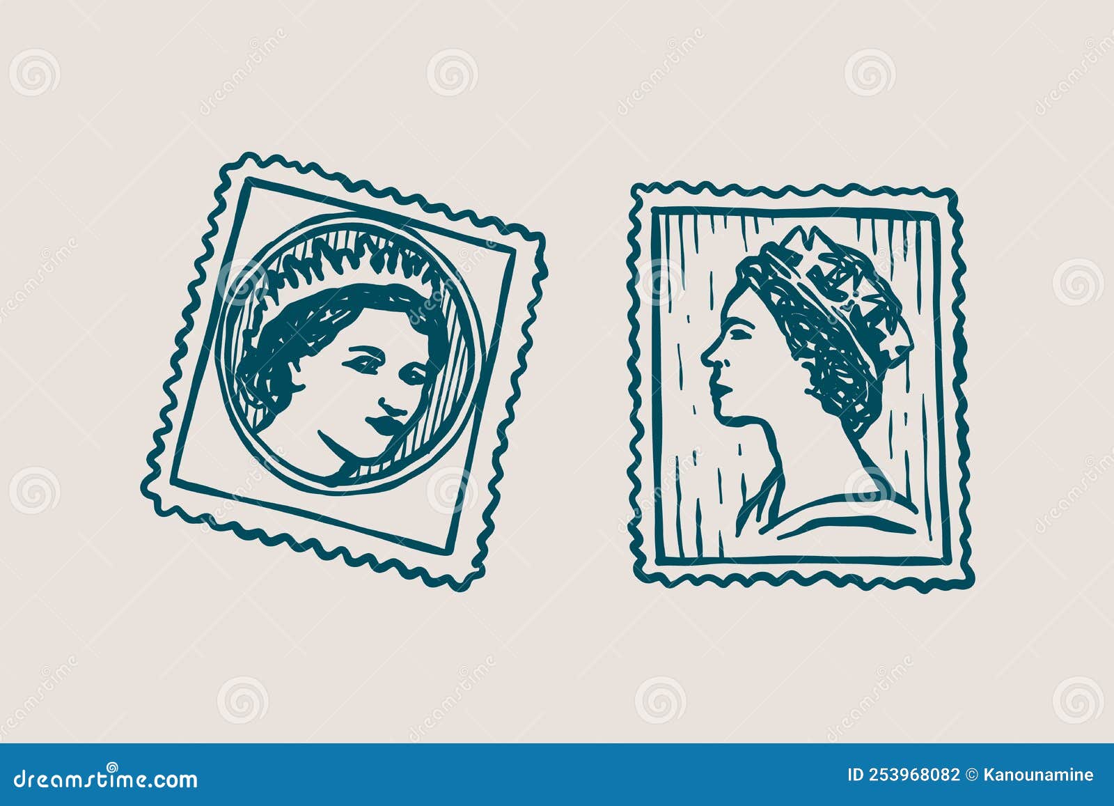 British Stamp - Vector Illustration Editorial Photography ...