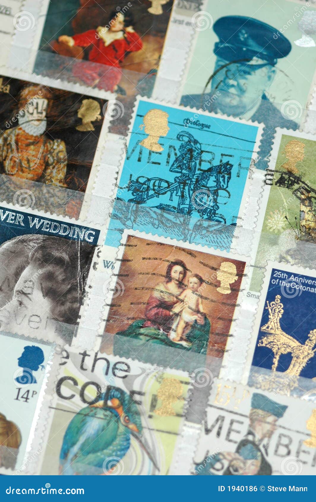 British Stamps editorial photo. Image of collector, churchill - 1940186