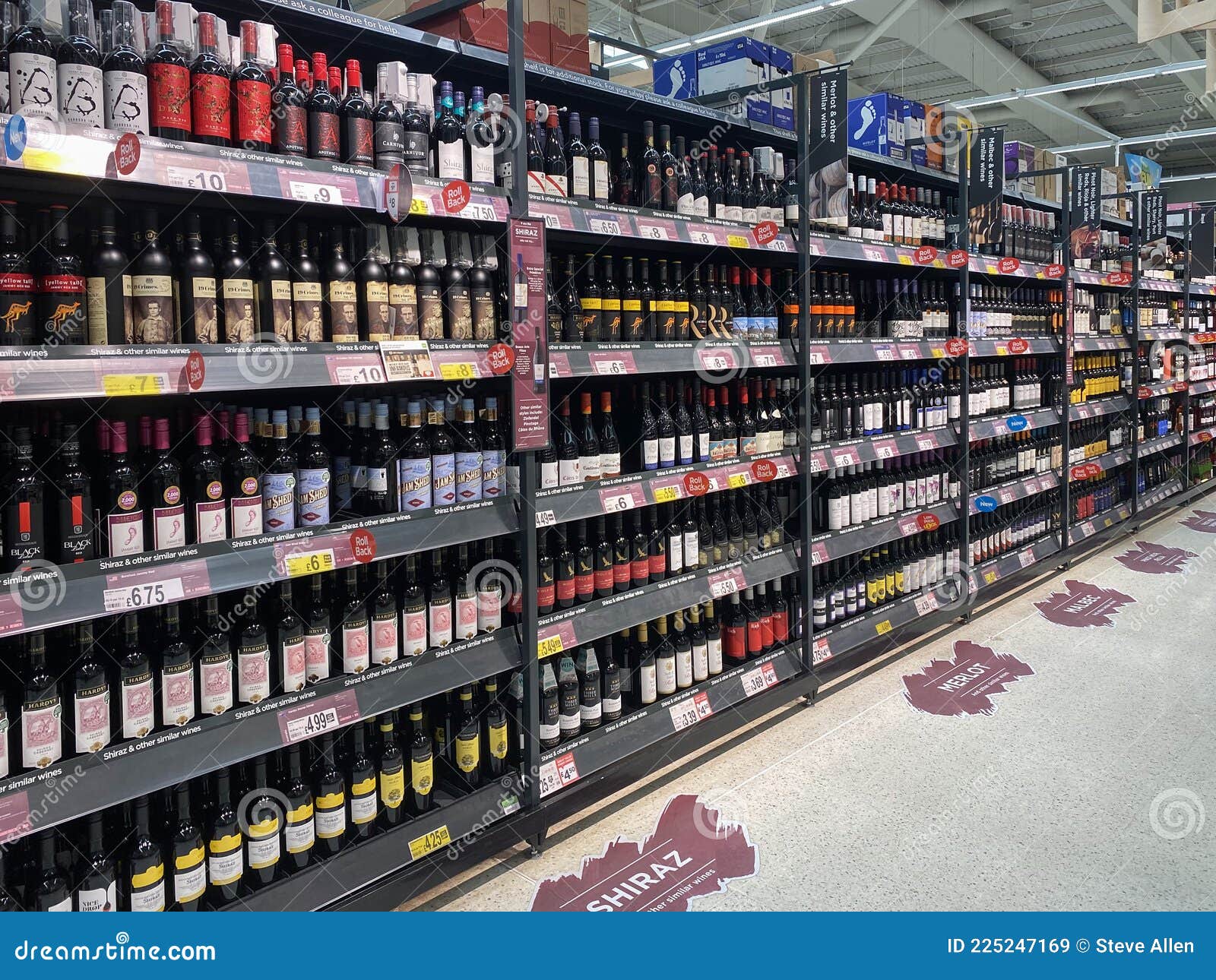 British Supermarket - Alcoholic Drinks Editorial Stock Image - Image of ...