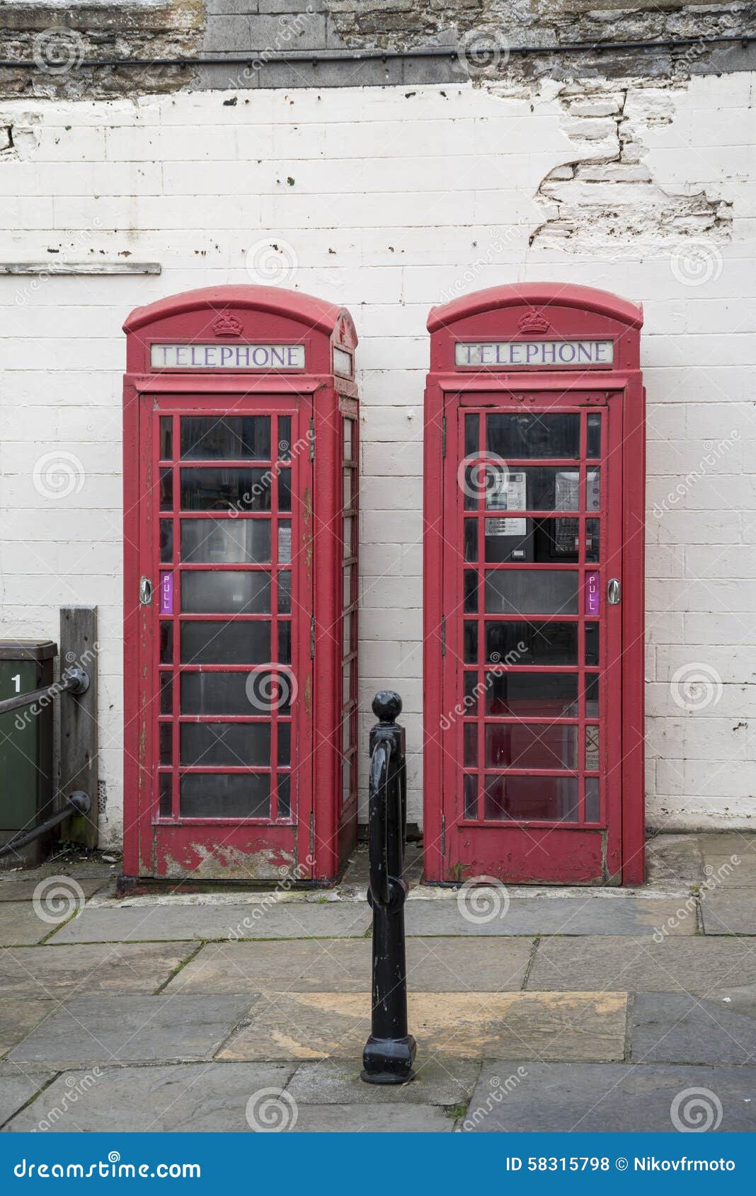 British telecom cabins stock photo. Image of historic - 58315798
