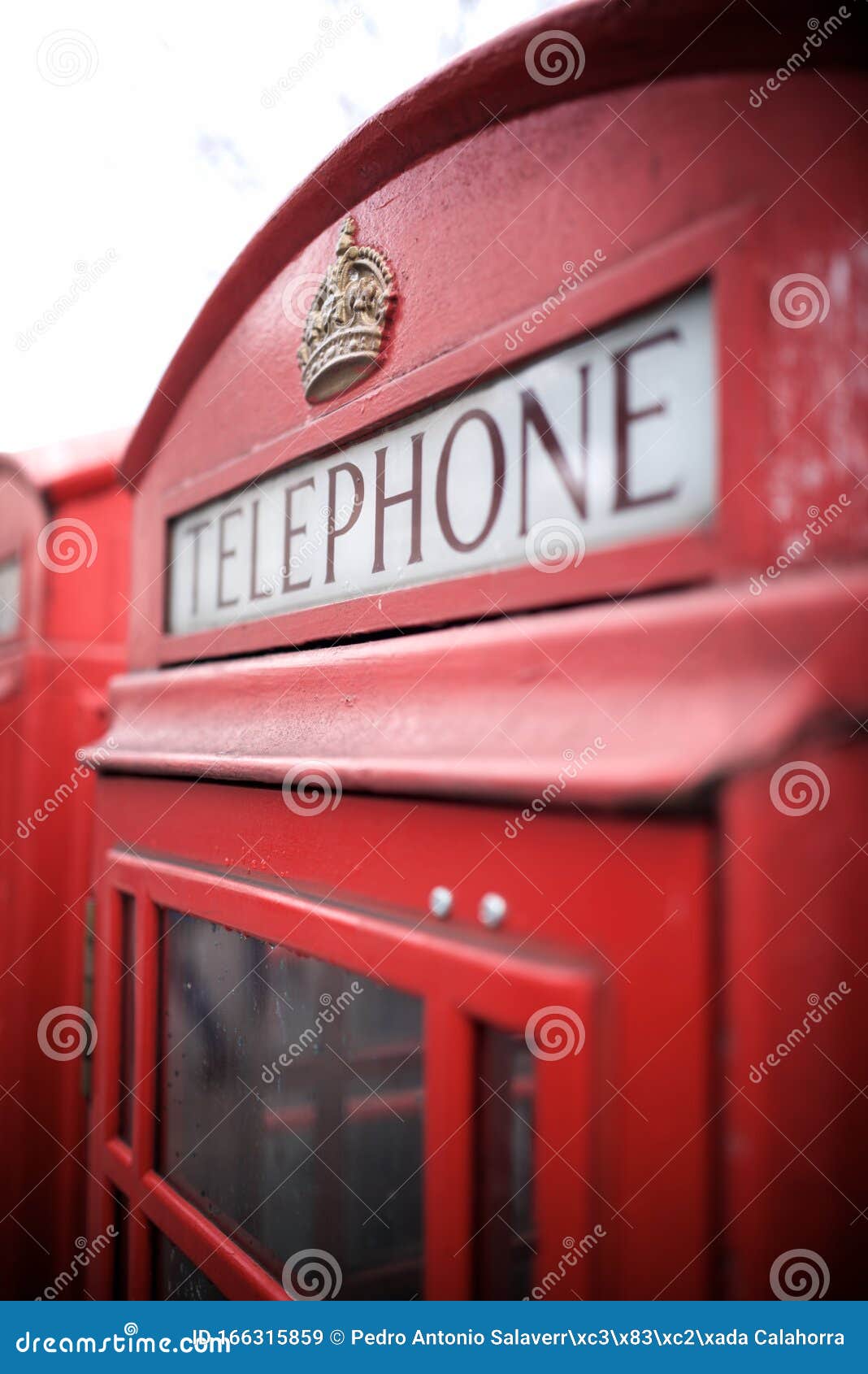 British telephone box stock image. Image of detail, city - 166315859