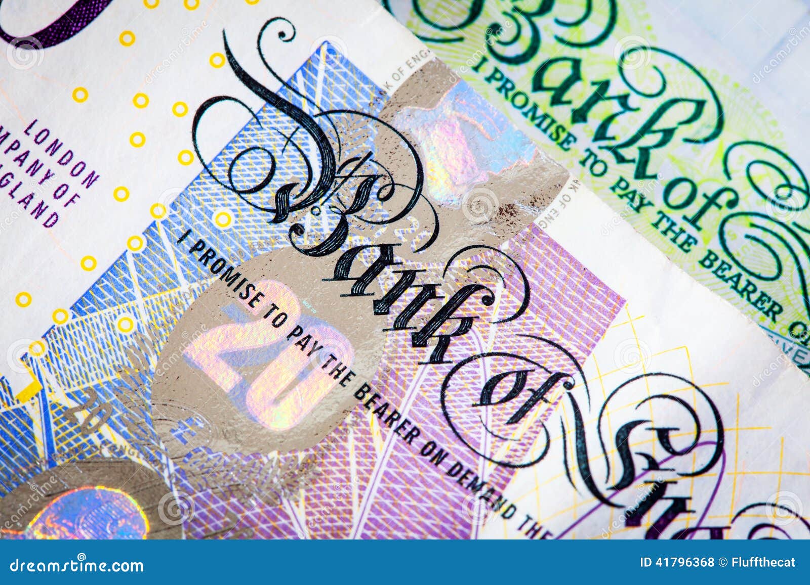 British Twenty Pound Note Close-UP Editorial Stock Photo - Image of ...