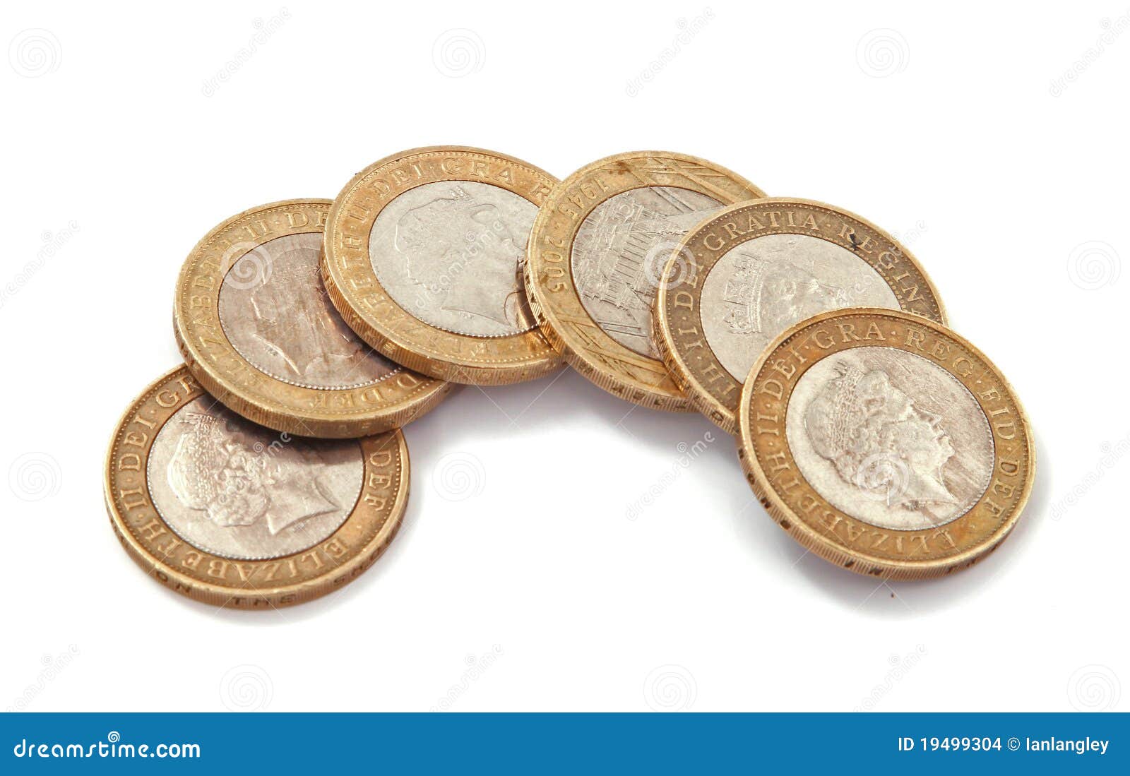 British, UK, Two Pound Coins Editorial Stock Image - Image of sterling ...