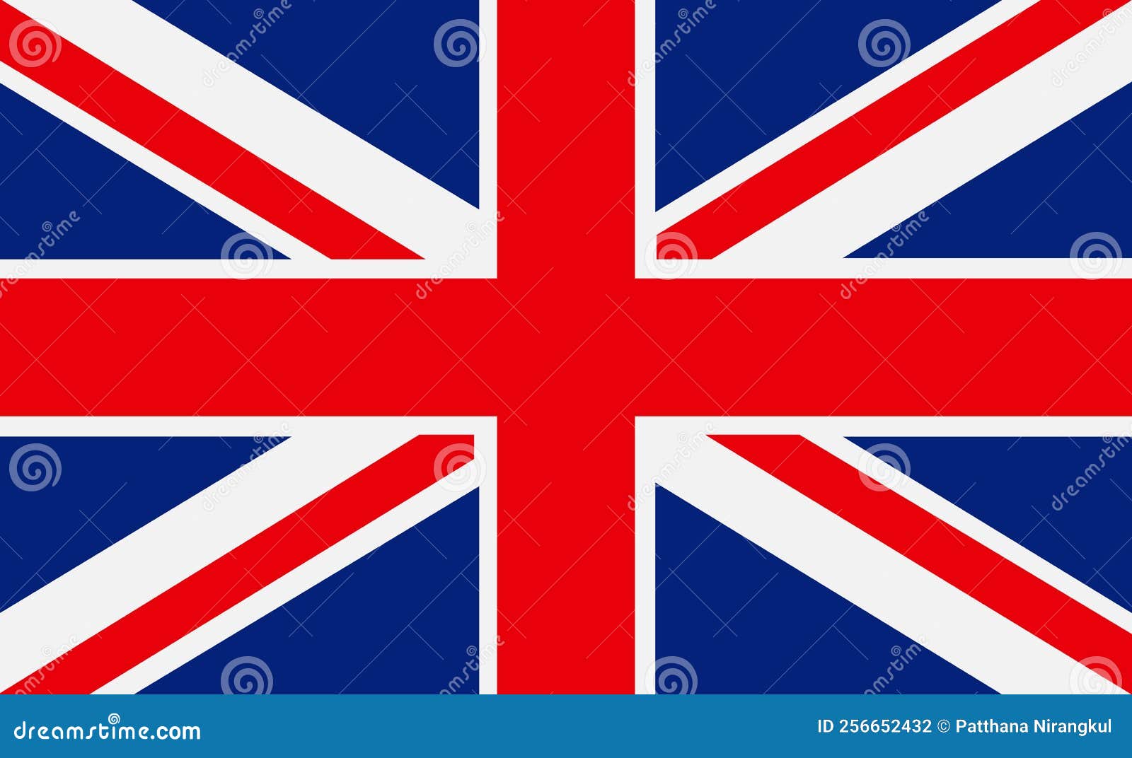 British union flag vector stock vector. Illustration of great - 256652432