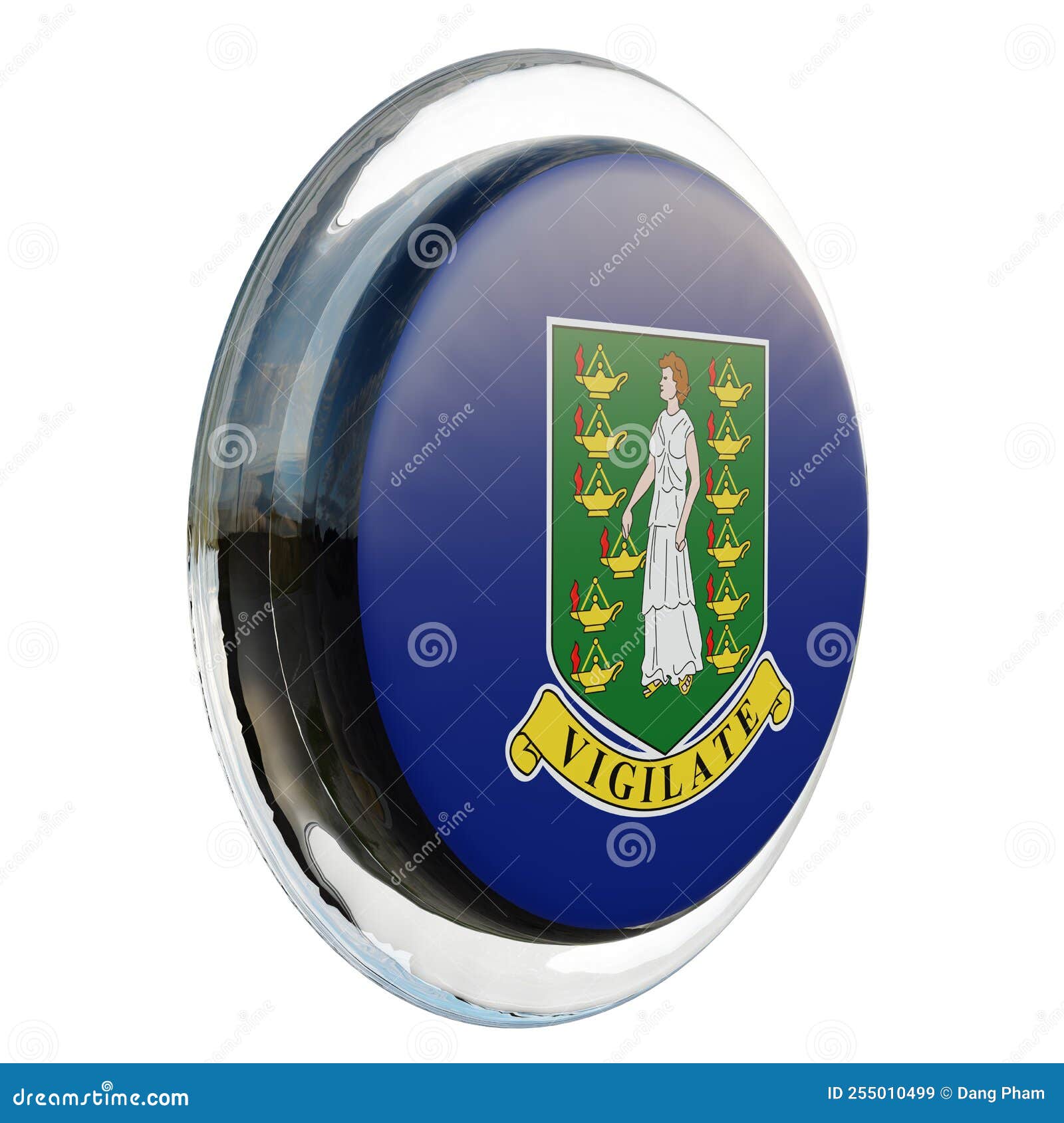 British Virgin Islands 3D Flag Stock Illustration - Illustration of ...