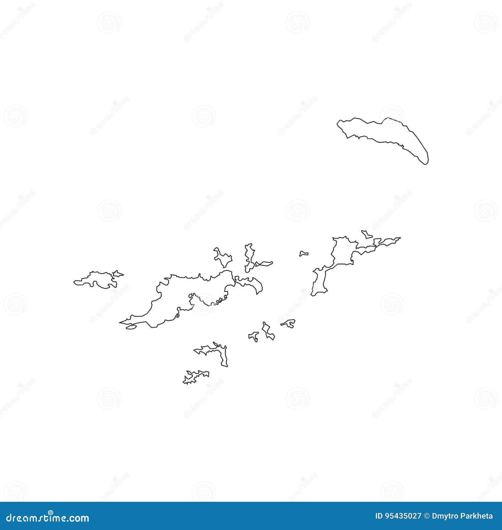 British Virgin Islands 3D Map Background Royalty-Free Stock Photo ...