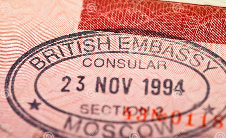 British visa stamp stock image. Image of international - 22012979