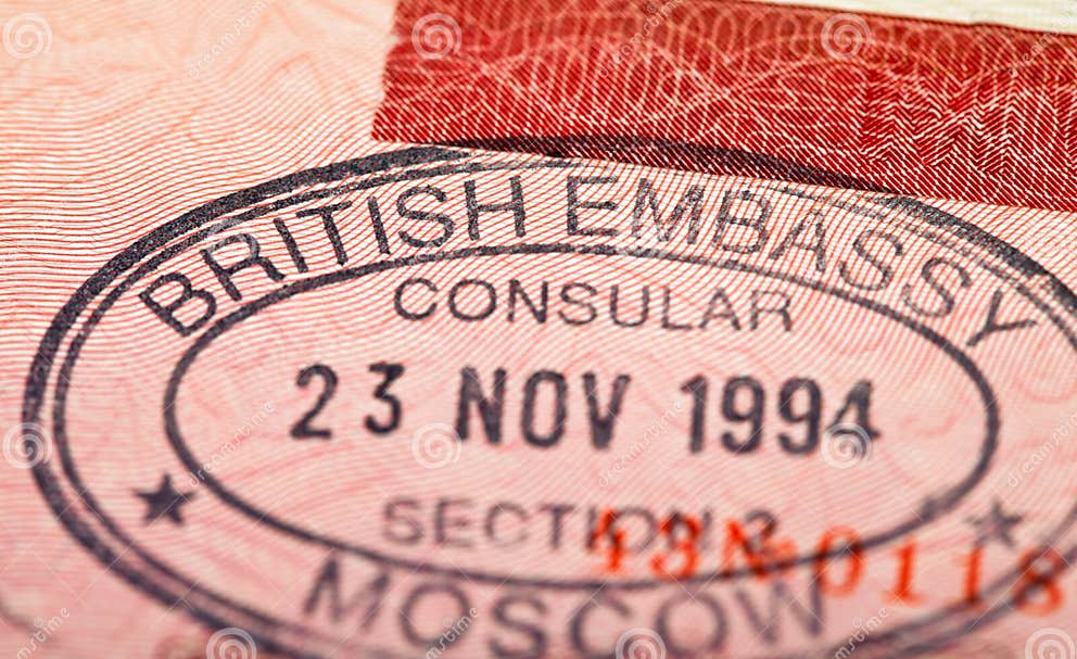 British visa stamp stock image. Image of international - 22012979