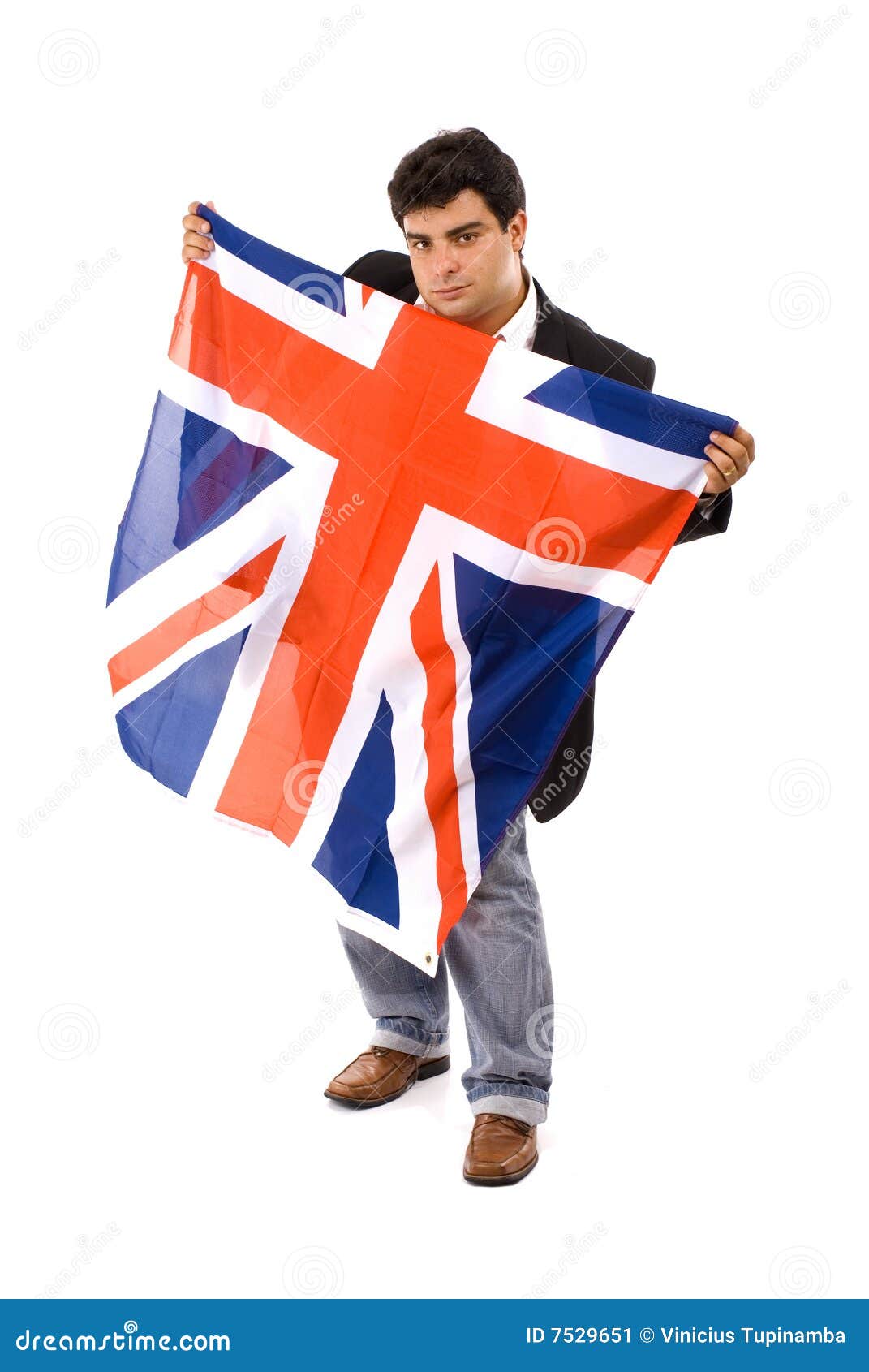 Brits stock afbeelding. Image of mens, levensstijl, vlag - 7529651