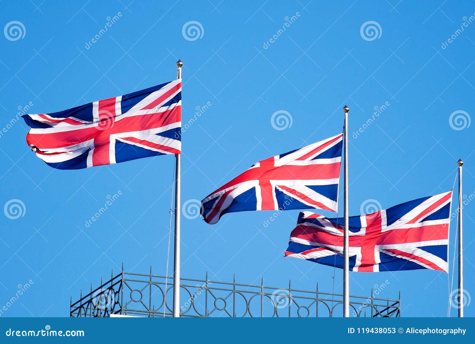 Britse & Engelse Nationale Vlag, Londen Stock Afbeelding - Image of ...