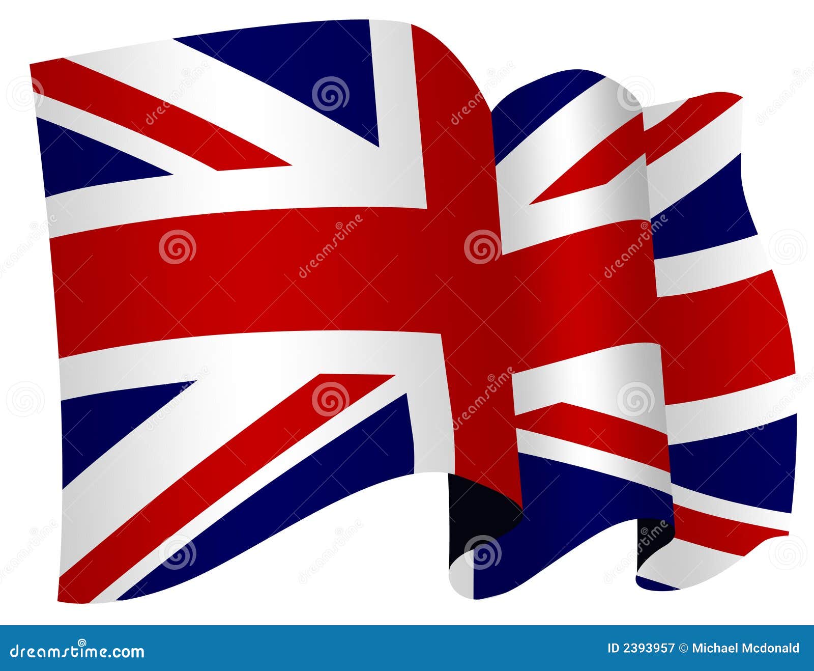 Britse vlag stock illustratie. Illustration of rood, overheid - 2393957