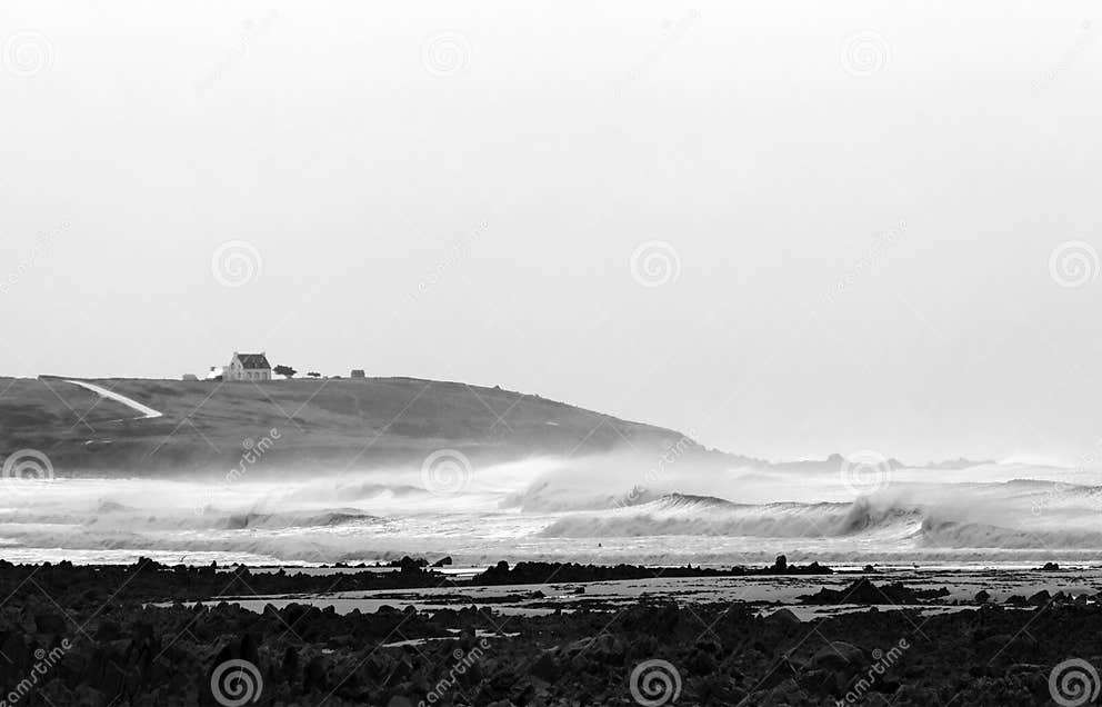 Audierne Bay in Brittany Coast Stock Image - Image of travel, dawn ...