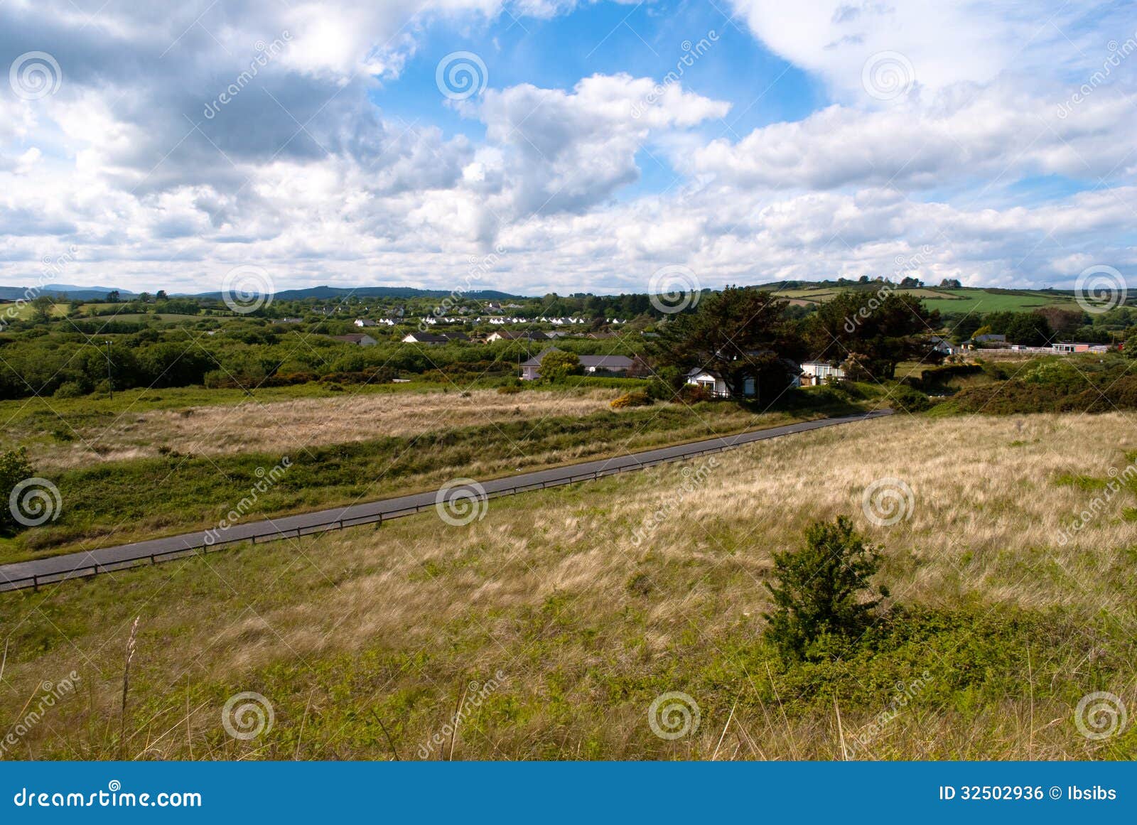 Brittas Bay. Wicklow Ireland Stock Photo - Image of landscape, blue ...