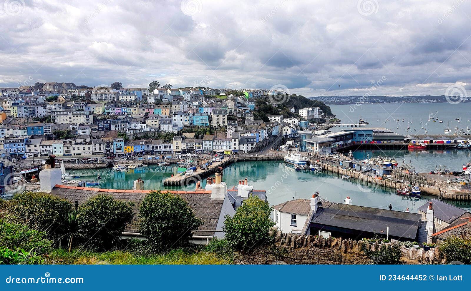 Brixham Harbour on the Devon Coast Uk Stock Photo - Image of river ...