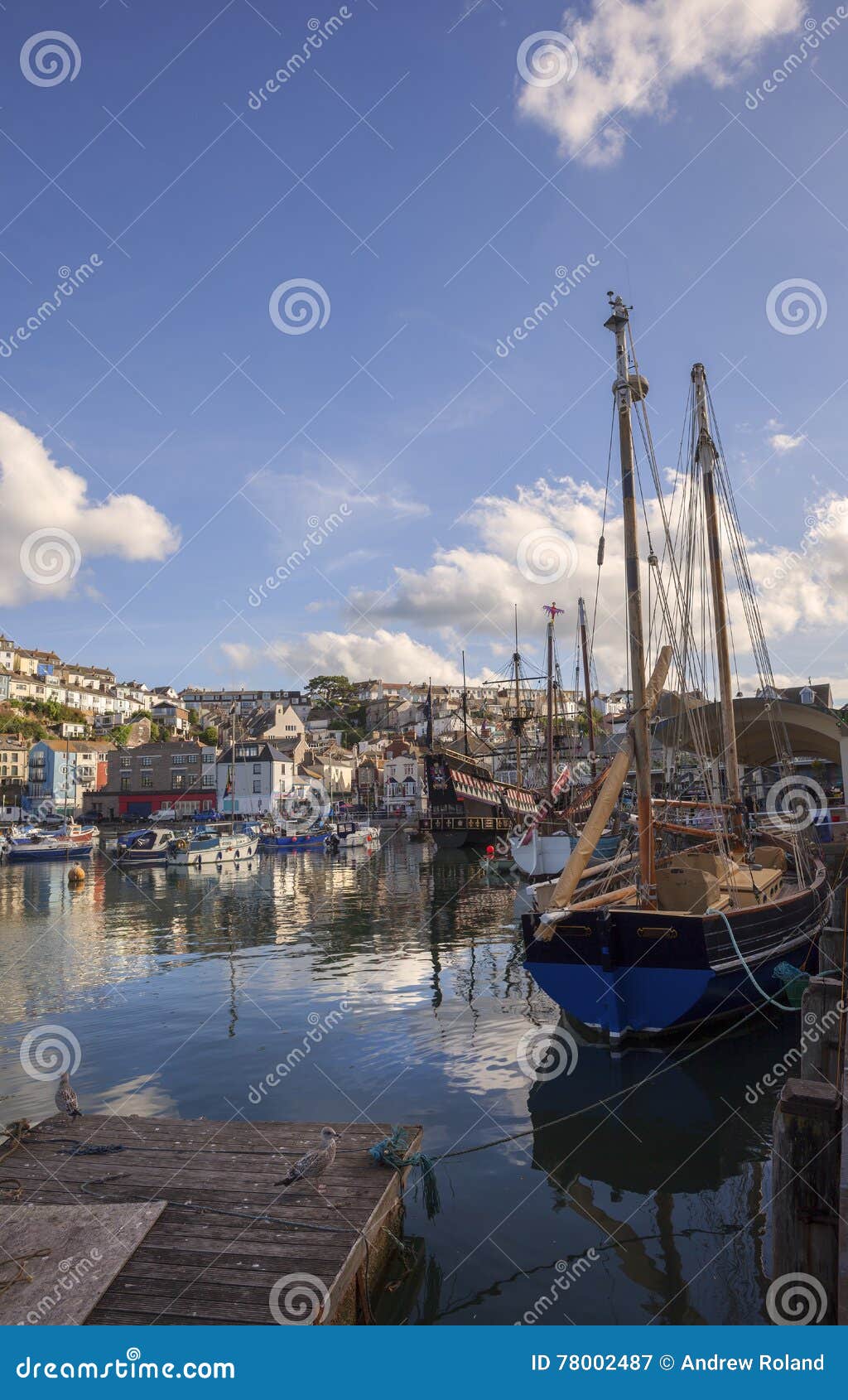 Brixham Harbour, Devon, England Stock Image - Image of devon, brixham ...