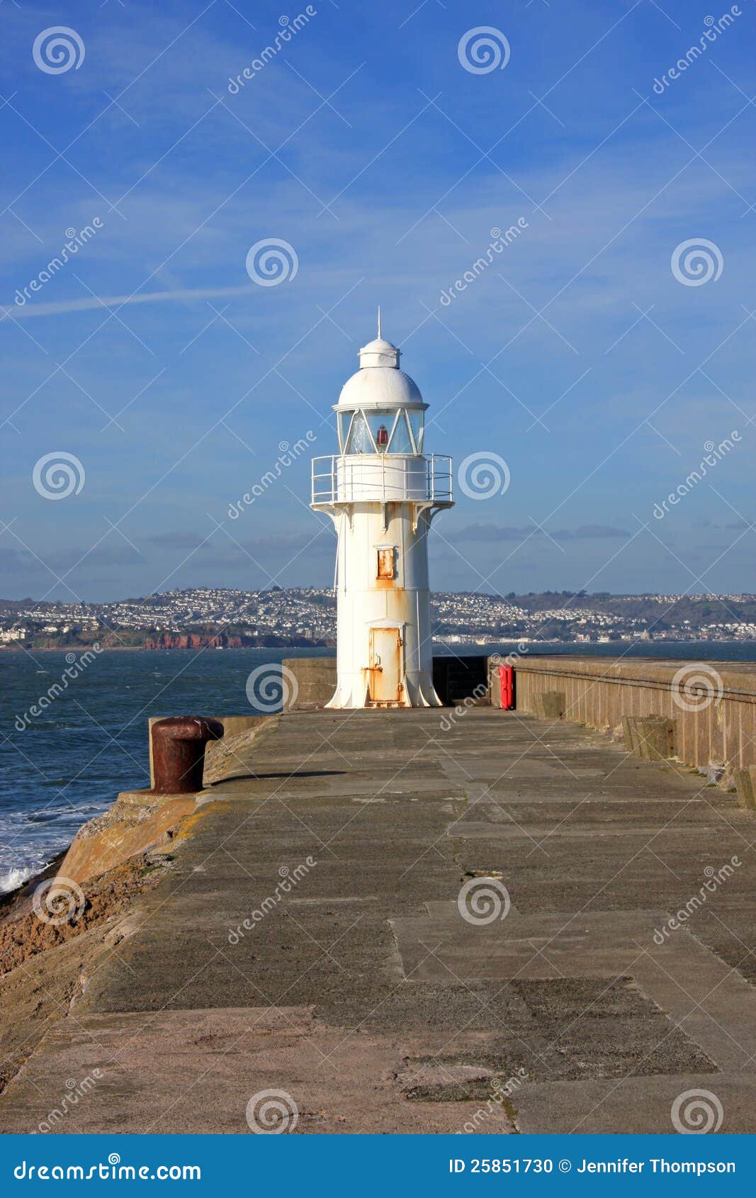 Brixham Lighthouse stock photo. Image of white, lighthouse - 25851730