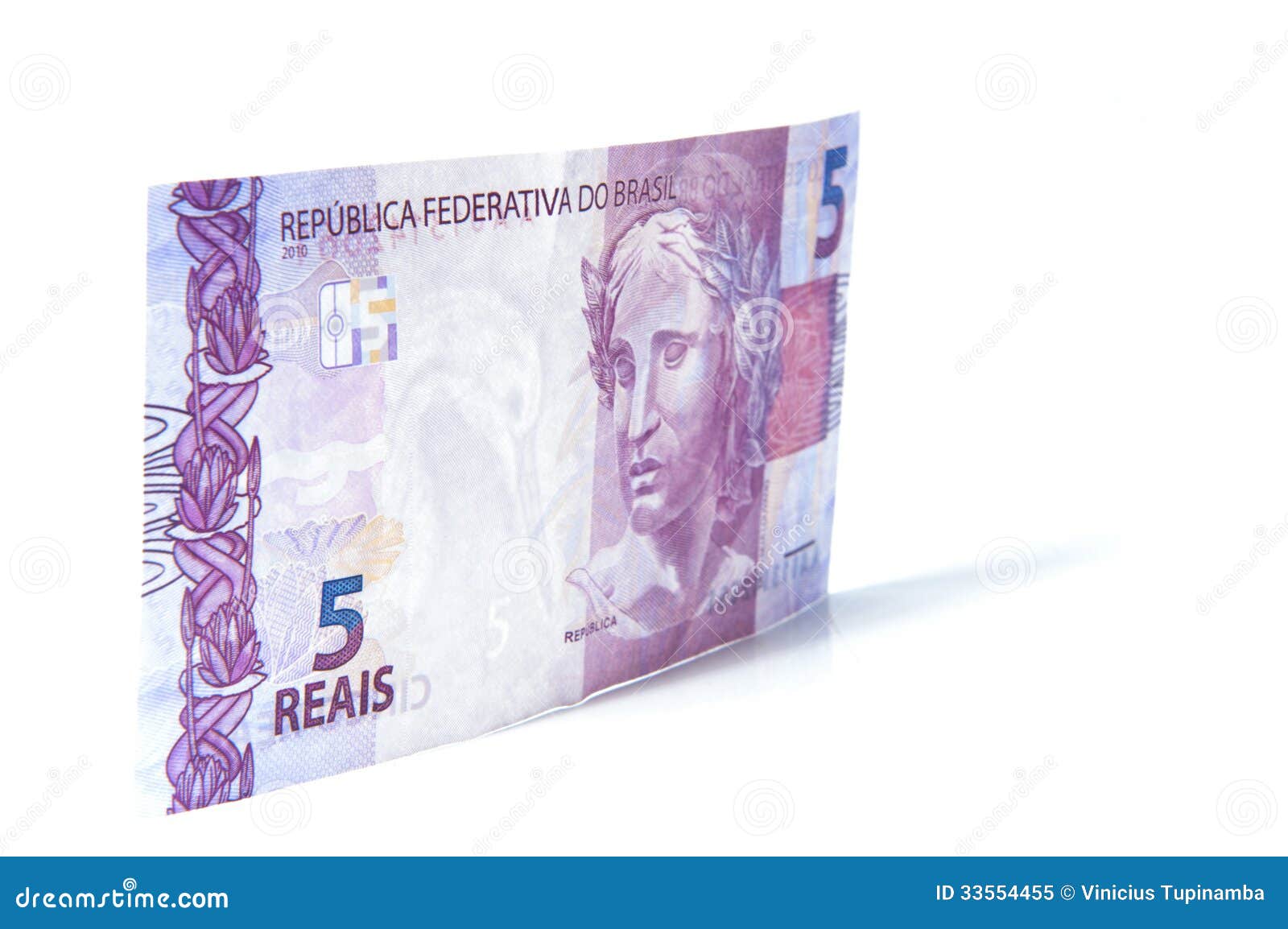 5 BRL stock image. Image of treasure, white, brazil, economy - 33554455