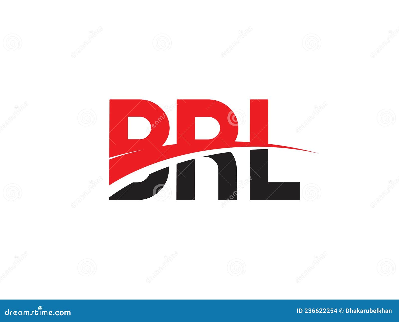 BRL Letter Initial Logo Design Vector Illustration Stock Vector ...
