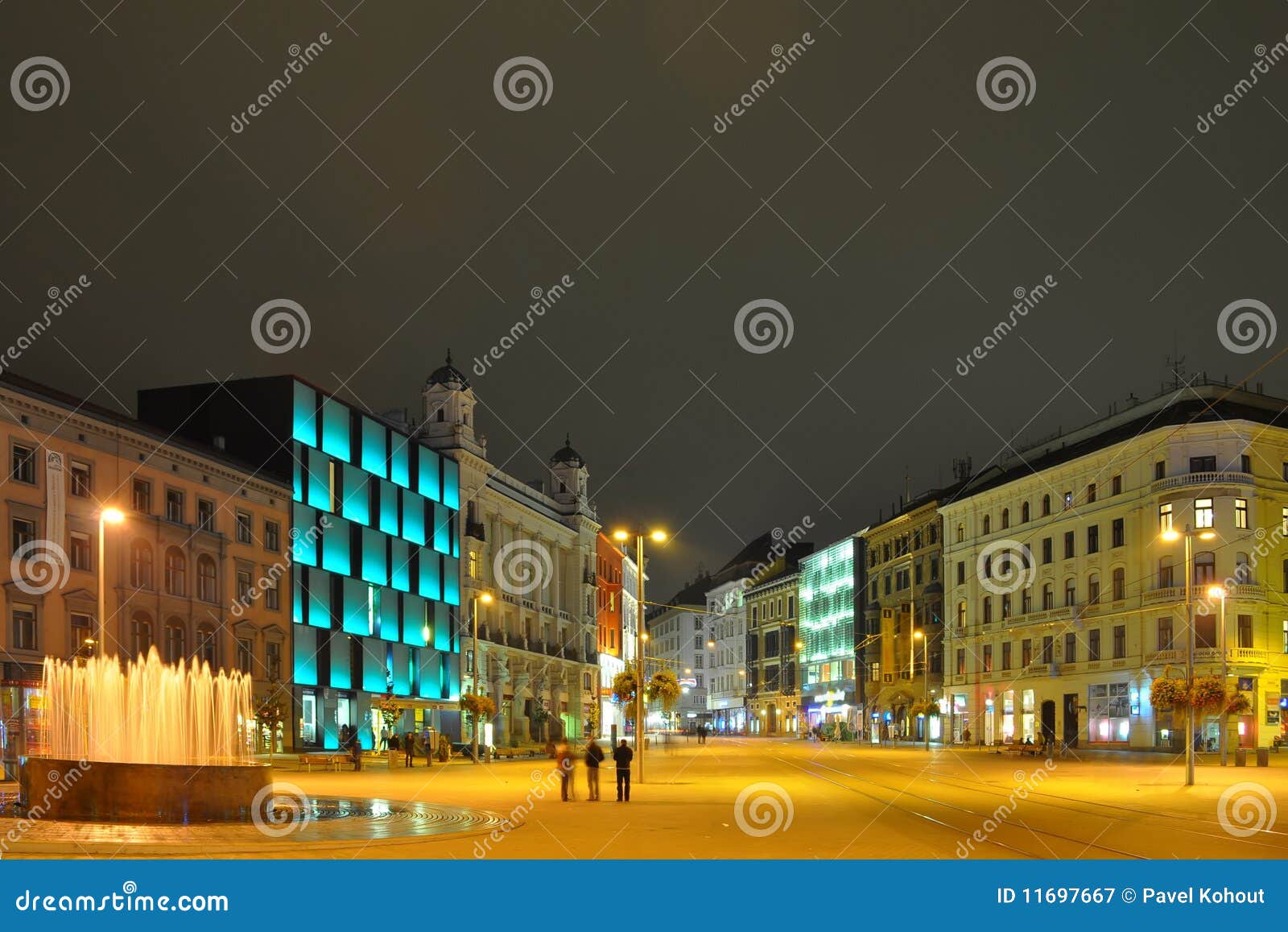 Brno stock image. Image of person, brick, evening, monument - 11697667