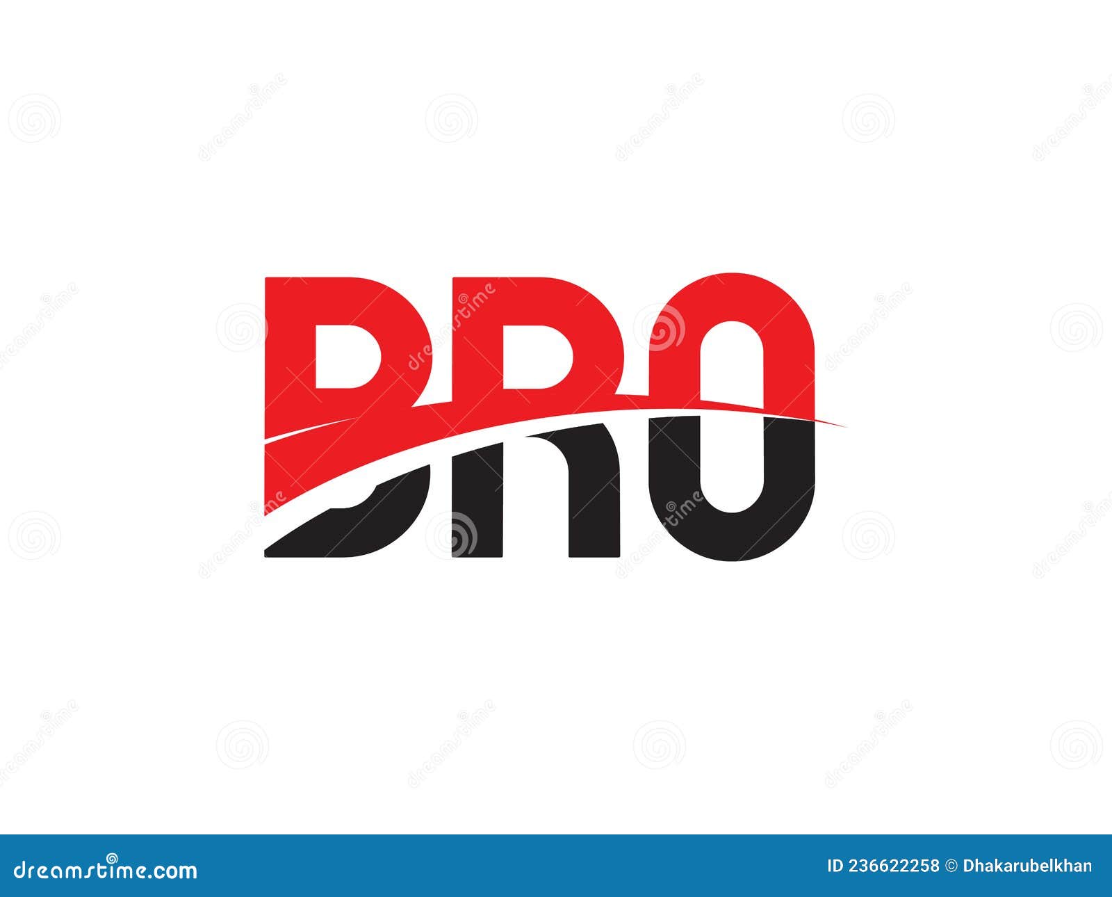 BRO Letter Initial Logo Design Vector Illustration Stock Vector ...