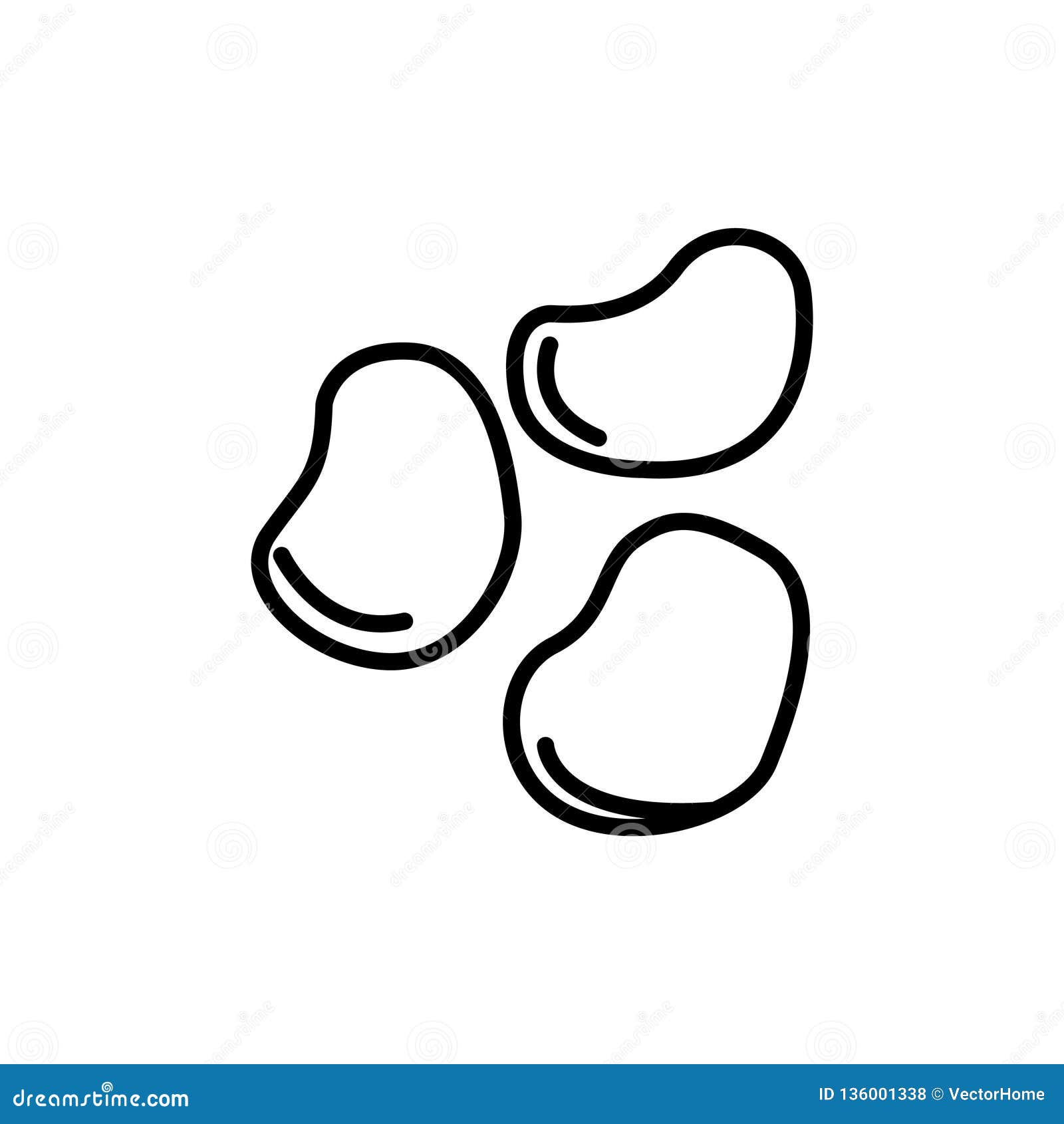 Broad Bean Icon, Vector Illustration Stock Vector - Illustration of ...