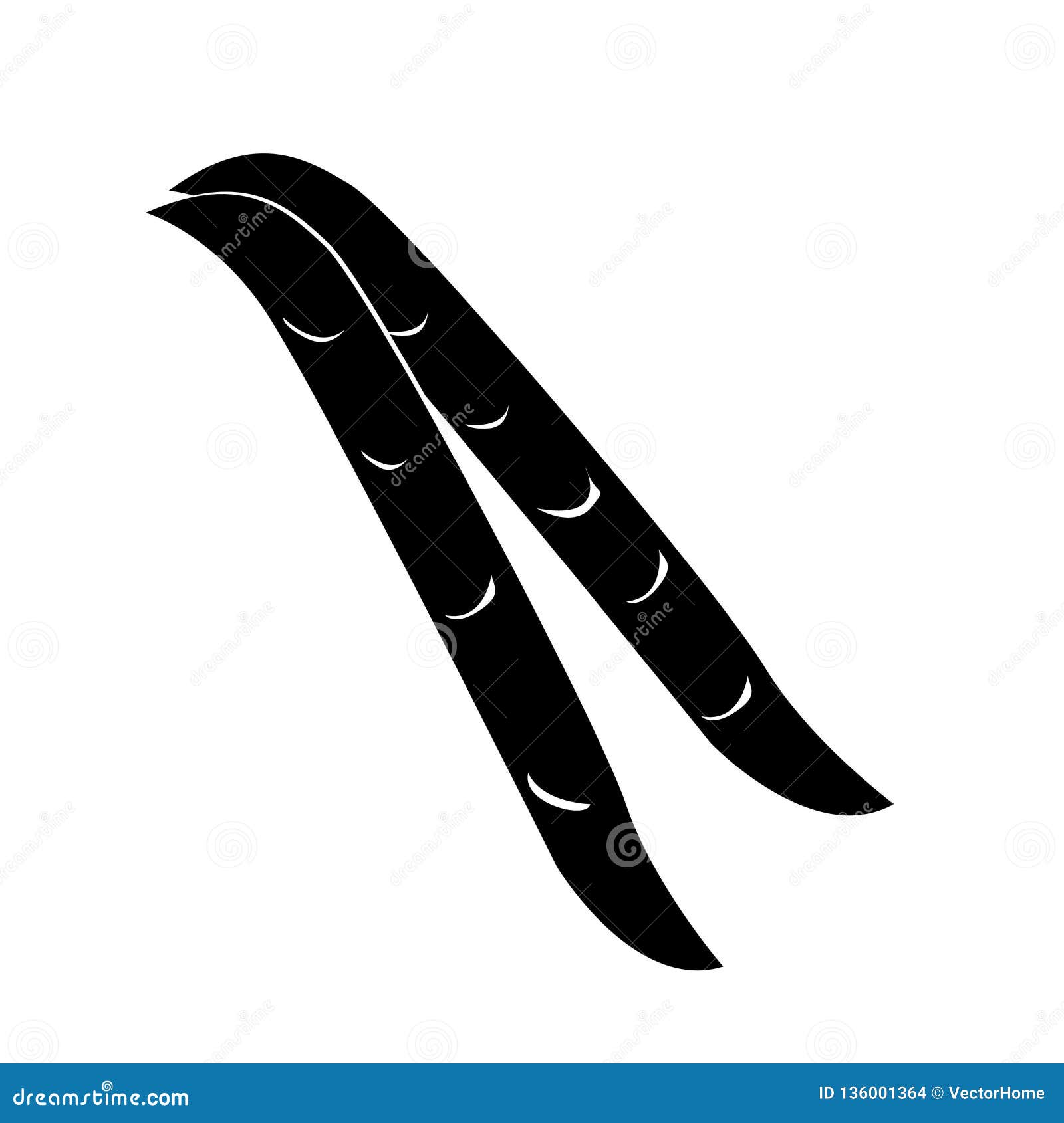 Broad Bean Icon, Vector Illustration Stock Vector - Illustration of ...