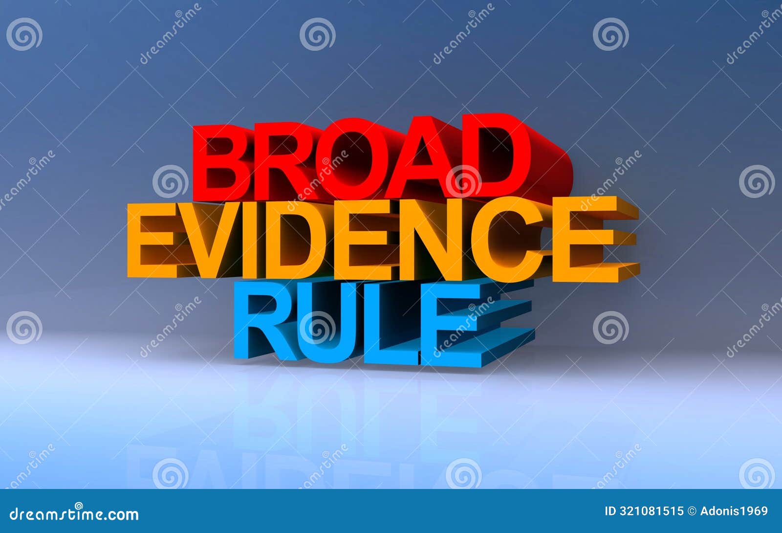 Broad Evidence Rule on Blue Stock Image - Image of evidence, review ...