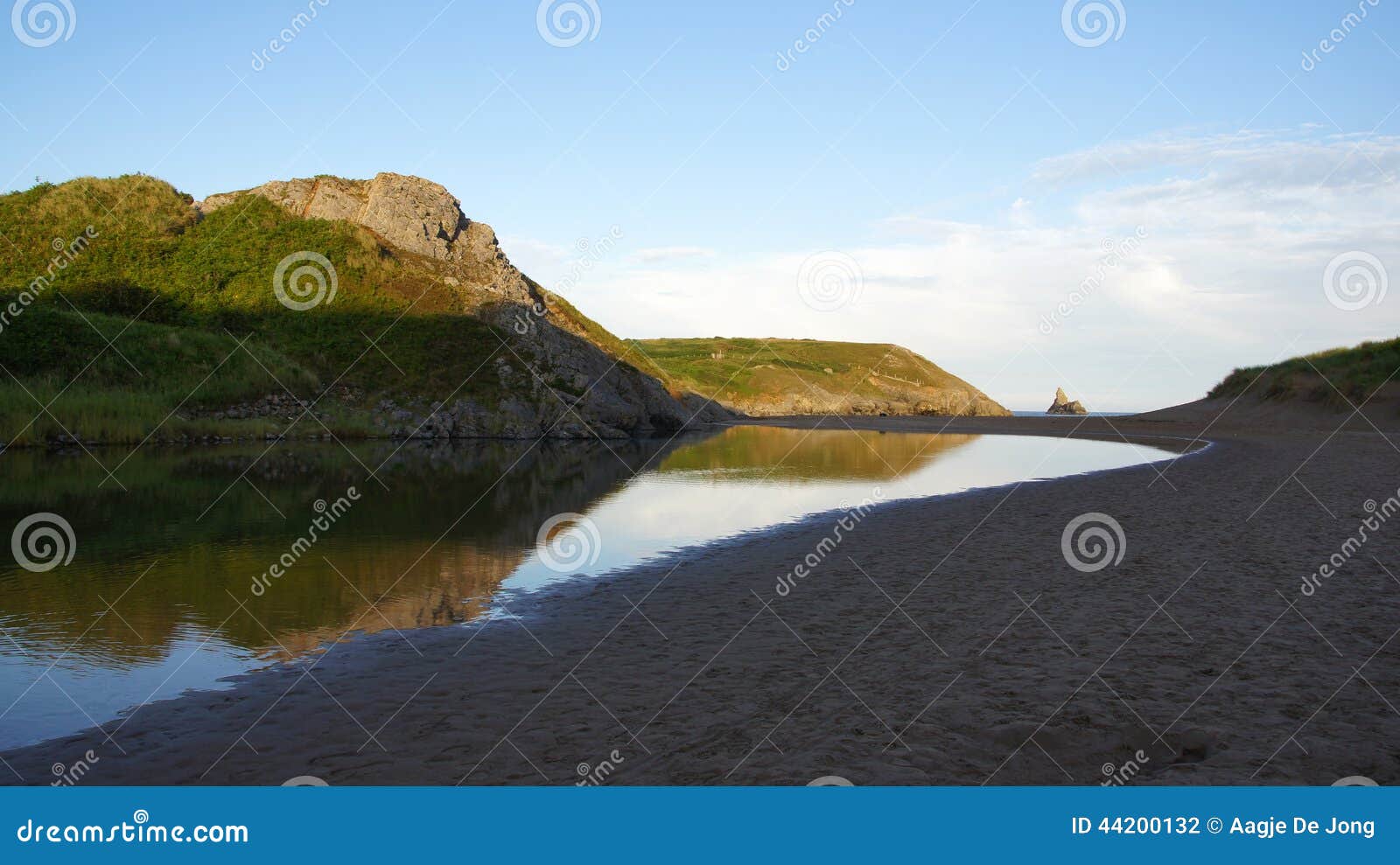 Broad Haven Beach in Pembrokeshire Wales Stock Photo - Image of beach ...