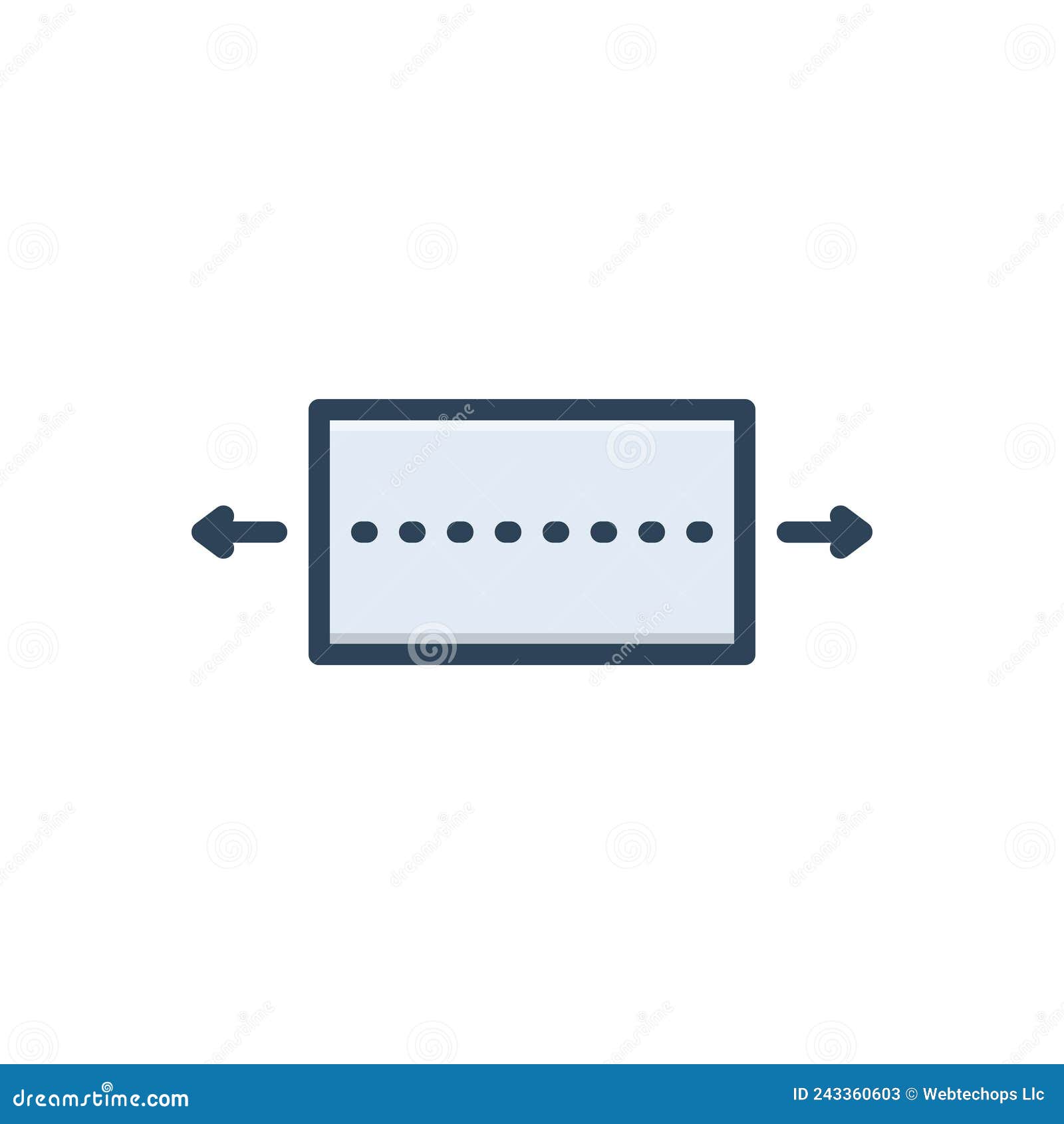 Color Illustration Icon for Broad, Wide and Large Stock Vector ...