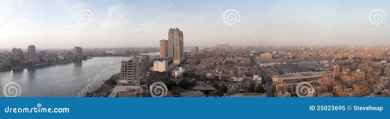 Broad Panorama of Cairo Egypt at Dusk Editorial Image - Image of ...