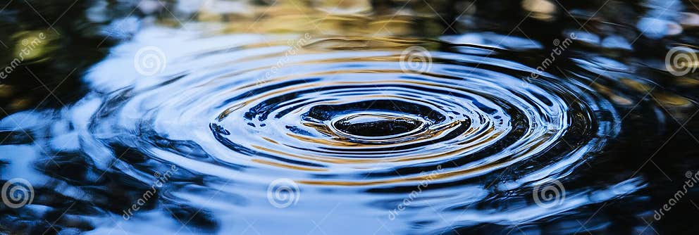 A Broad Perspective of Water Droplets Generating Ripples on a Tranquil ...