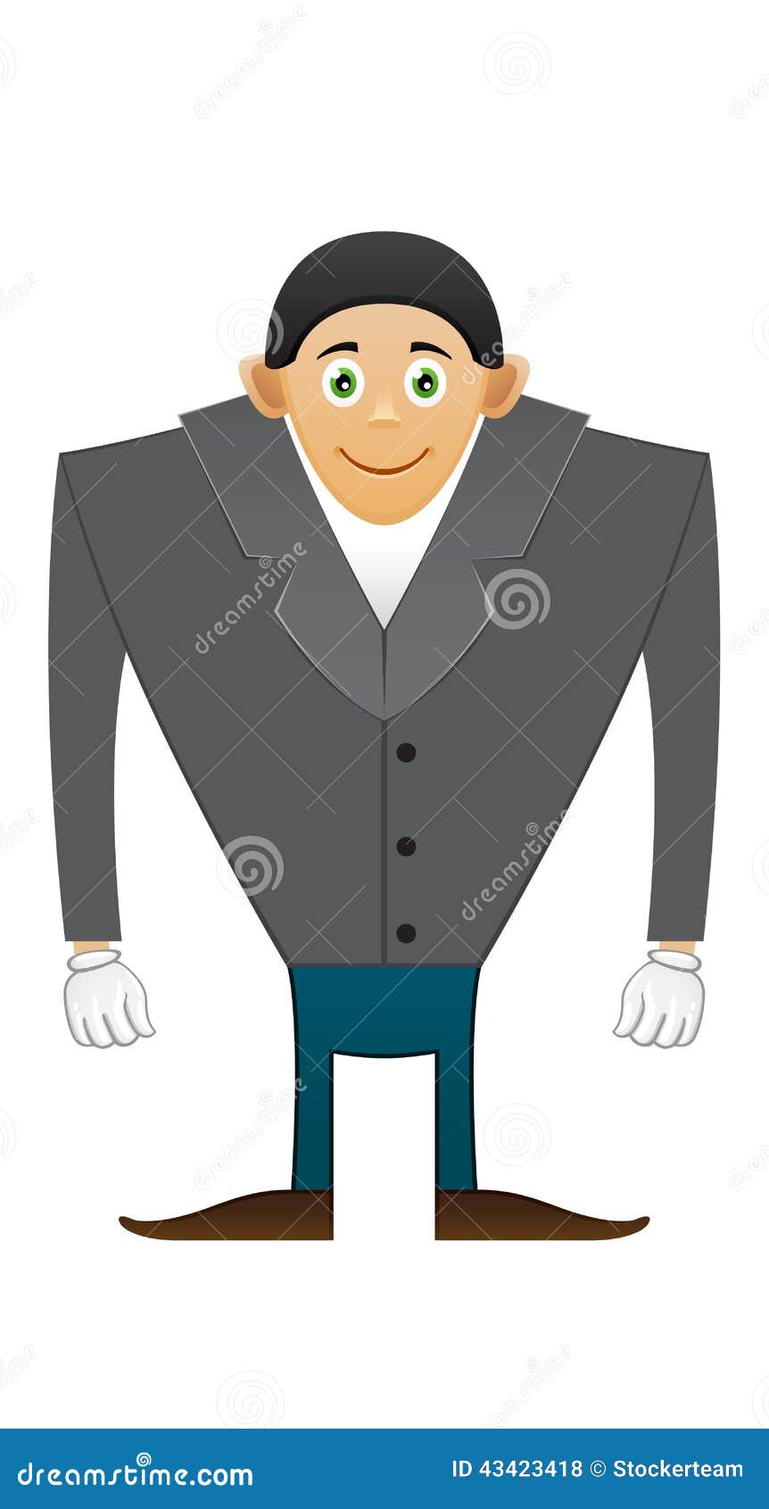Broad Shoulders Office Man Stock Photography | CartoonDealer.com #43423418