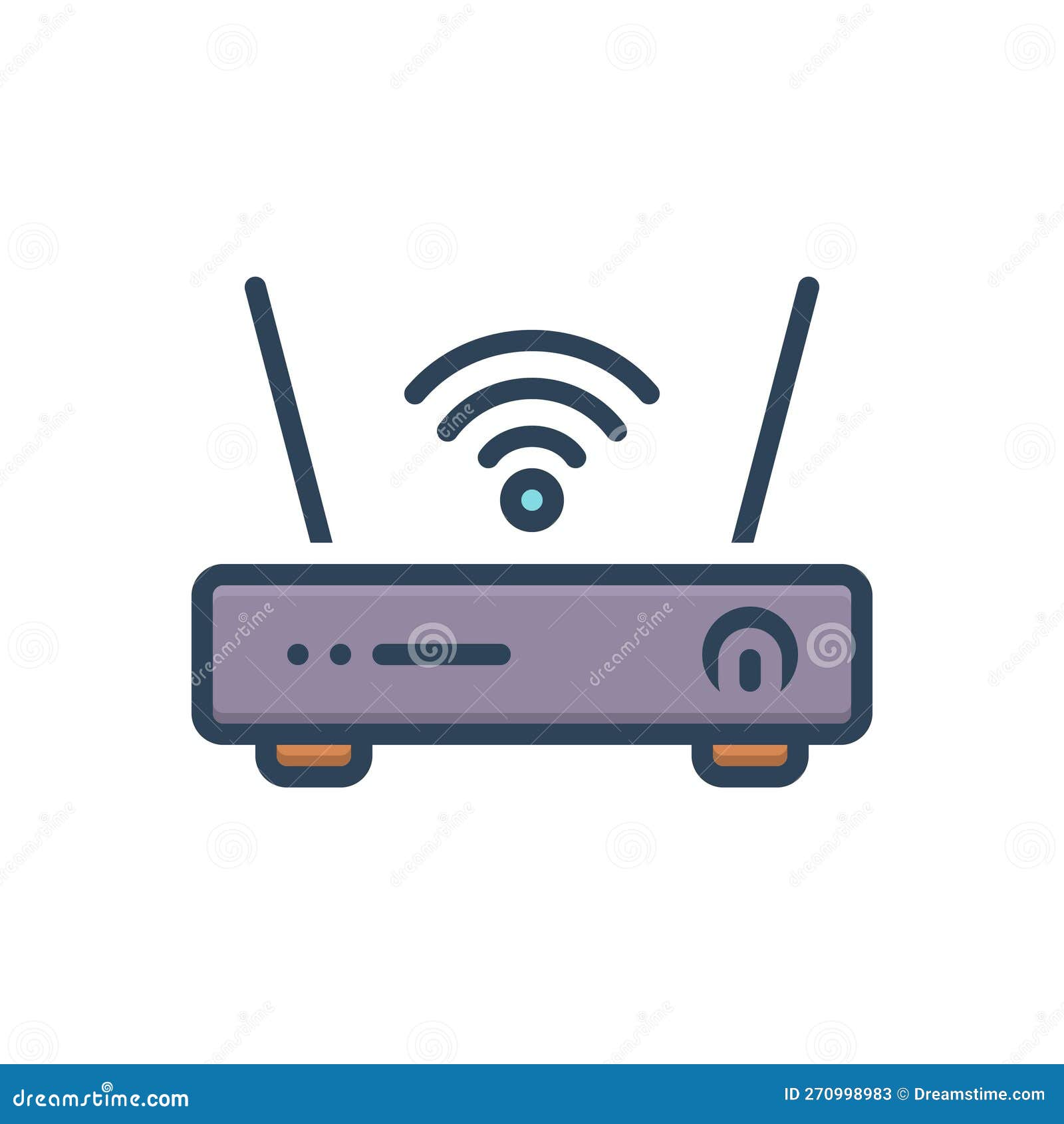 Color Illustration Icon for Broadband, Modem and Device Stock Vector ...