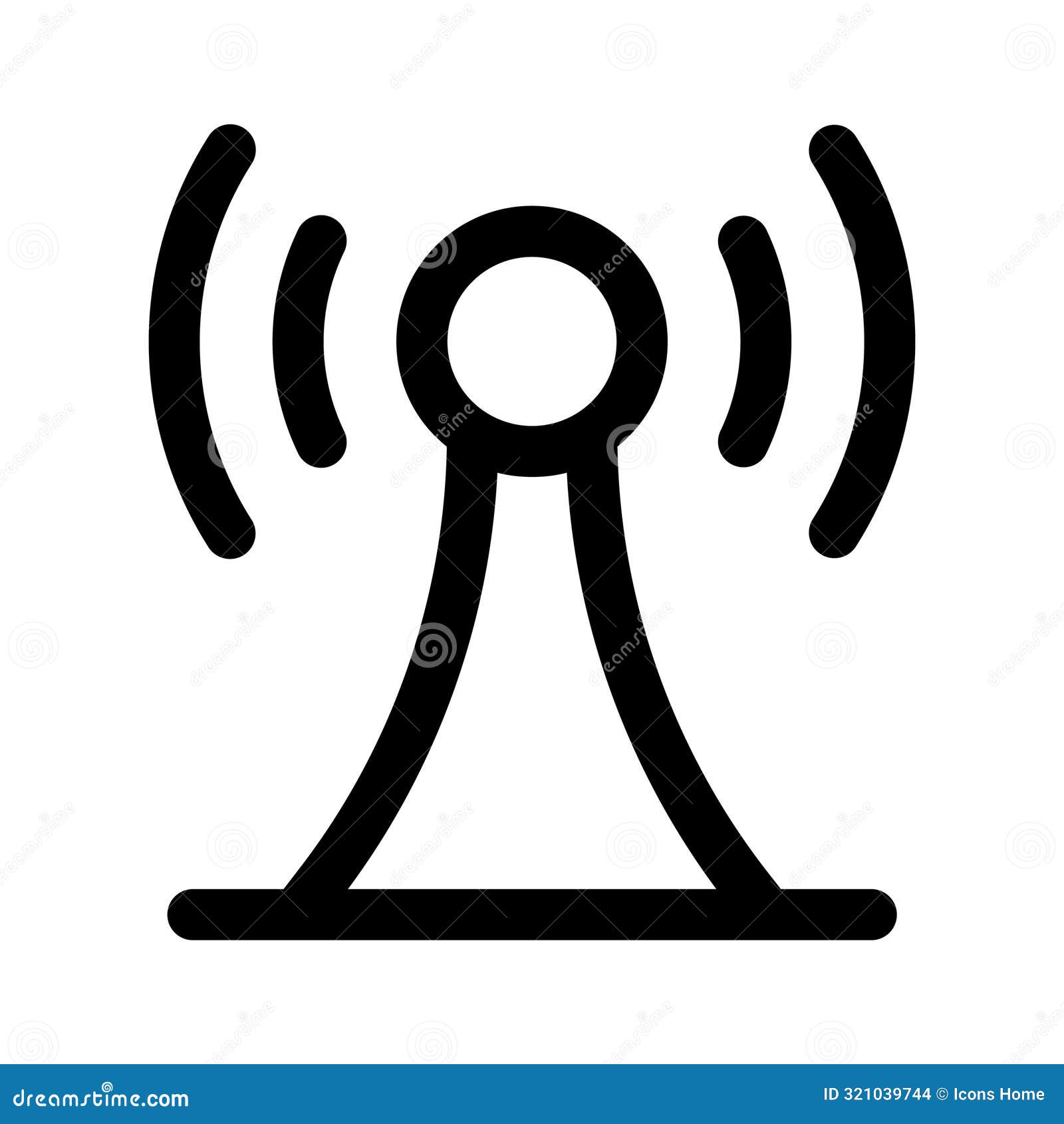 A Broadband Network Antenna Icon Design, Premium Vector Stock Vector ...