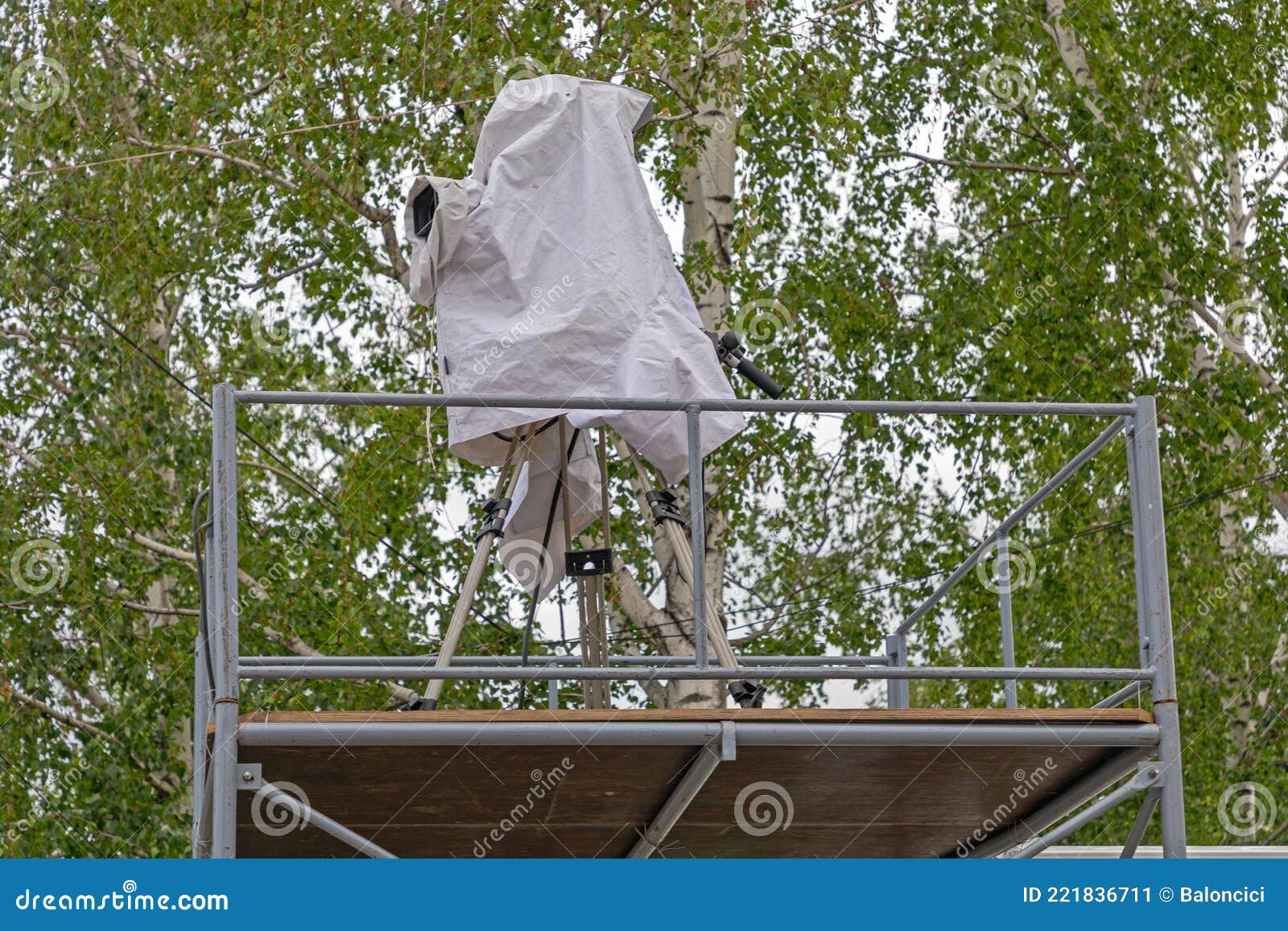 Broadcast Camera Tripod Platform Stock Image - Image of protect ...