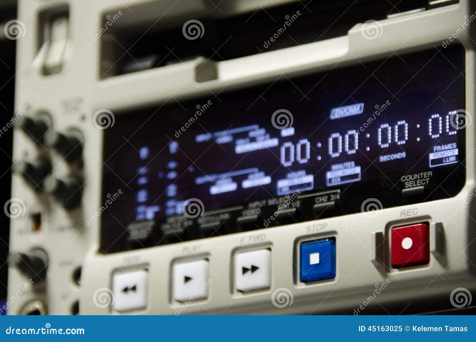 Broadcast recorder stock image. Image of broadcast, stop - 45163025
