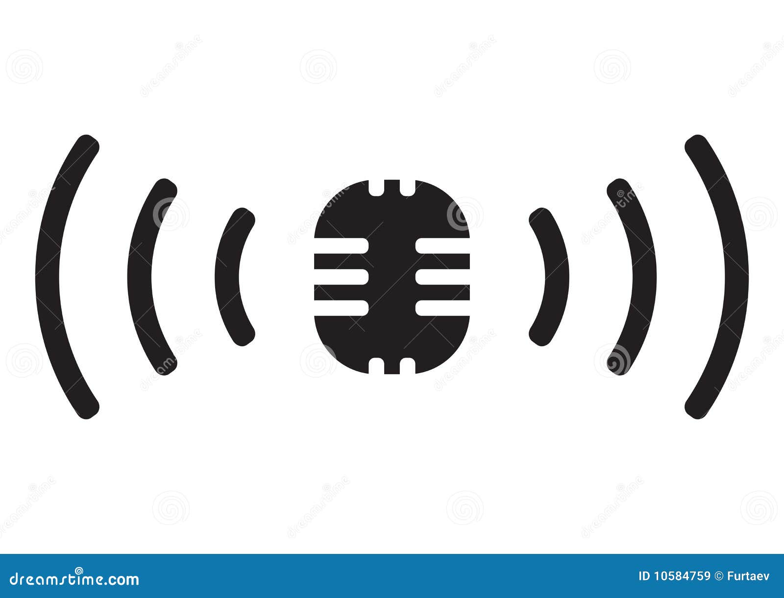 Broadcast sign stock vector. Illustration of logotype - 10584759