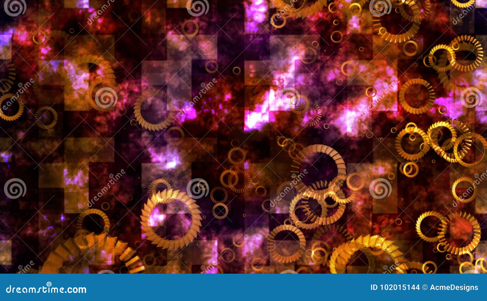 Broadcast Spinning Hi-Tech Rings, Multi Color, Events, Loopable, 4K ...