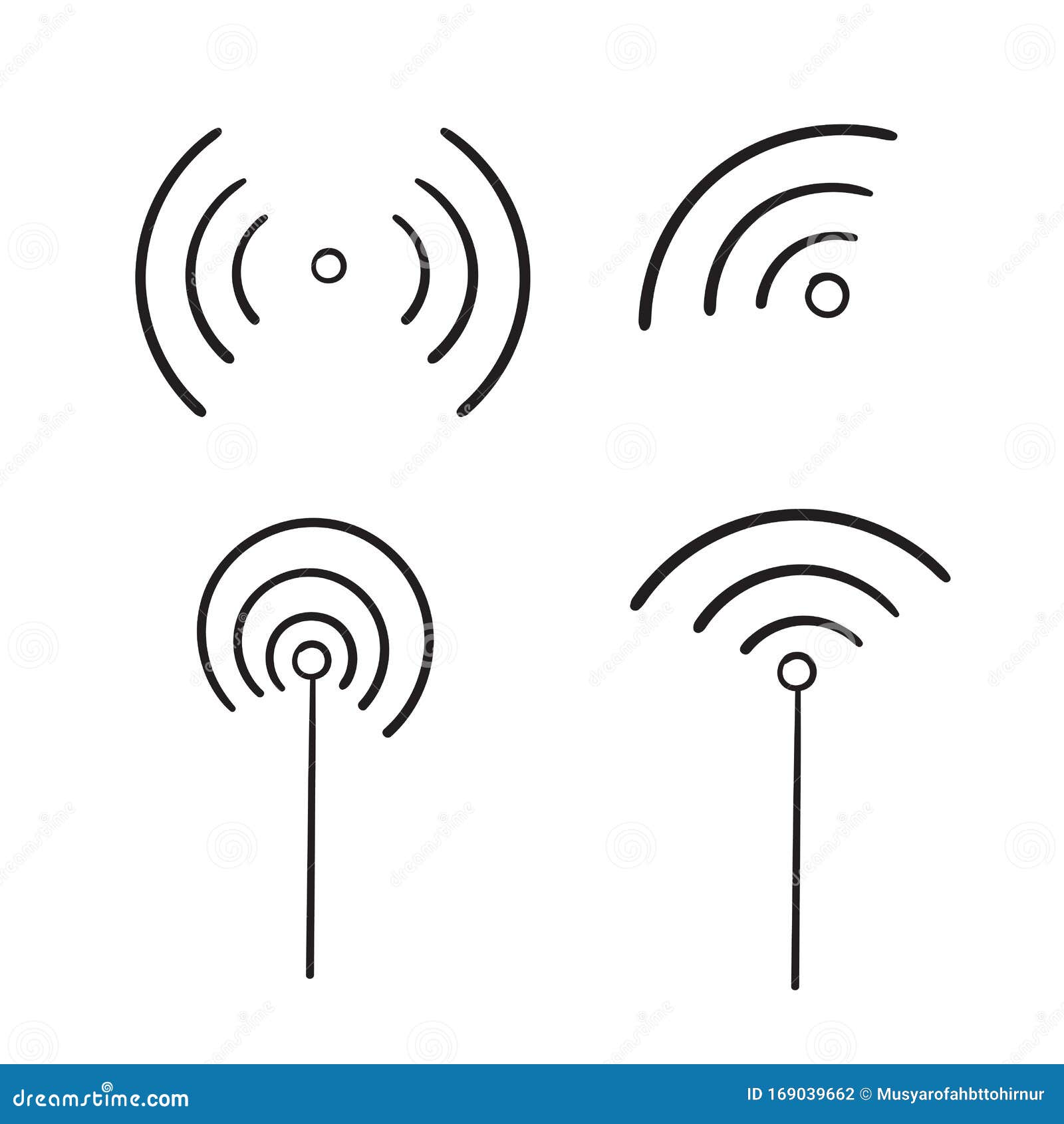 Broadcast, Transmitter Antenna Icon with Doodle Style Cartoon Vector ... Broadcast, Transmitter Antenna Icon with Doodle Style Cartoon Vector ...