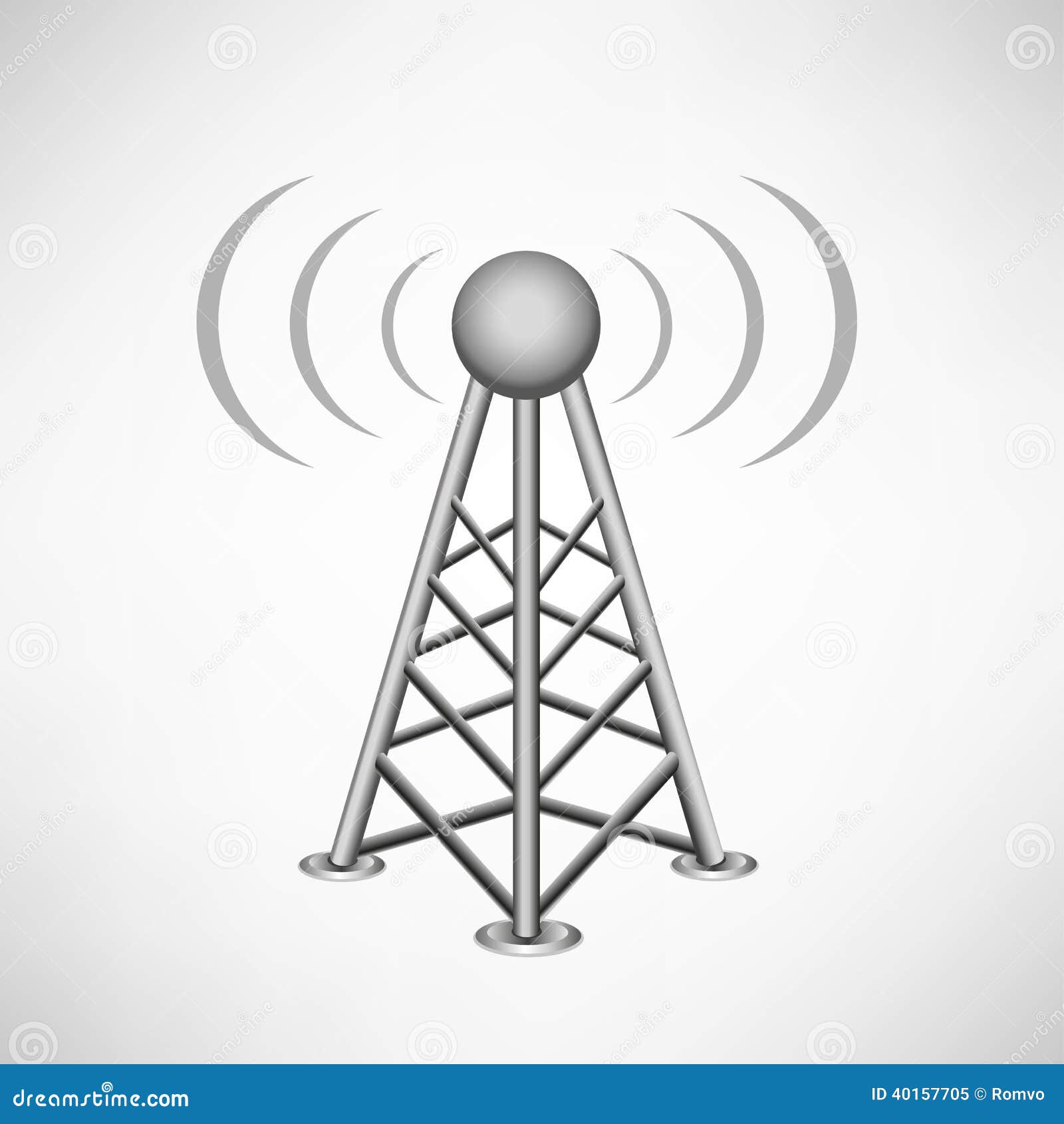 Broadcasting Antenna Cartoon Vector | CartoonDealer.com #52220527